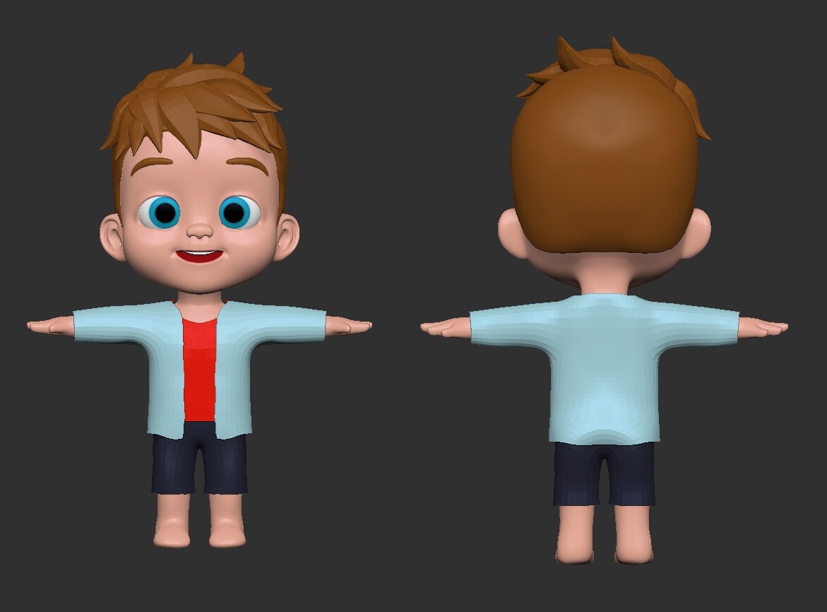 ArtStation - 3D boy for animation