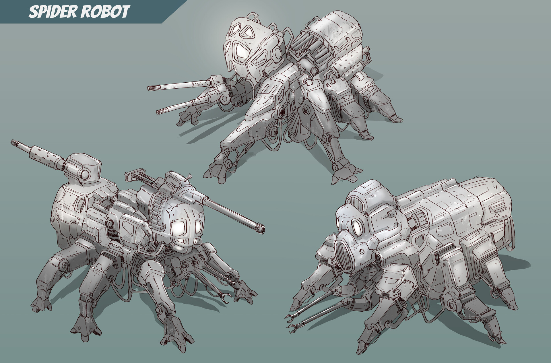 ArtStation - Spider_Robot
