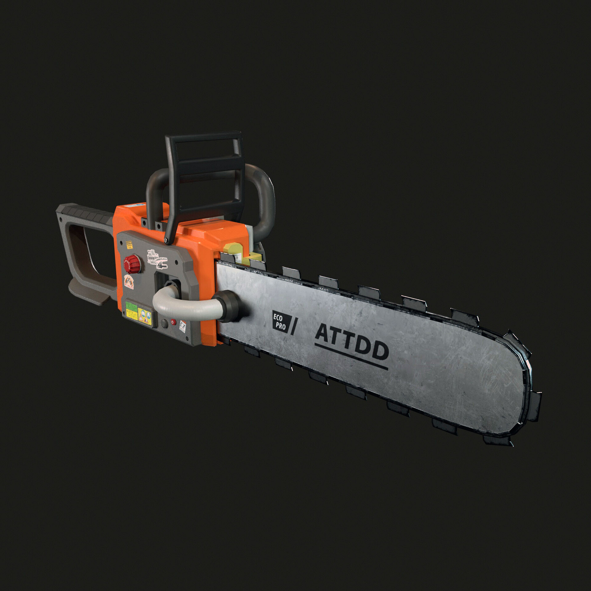ArtStation - Stylized Chainsaw