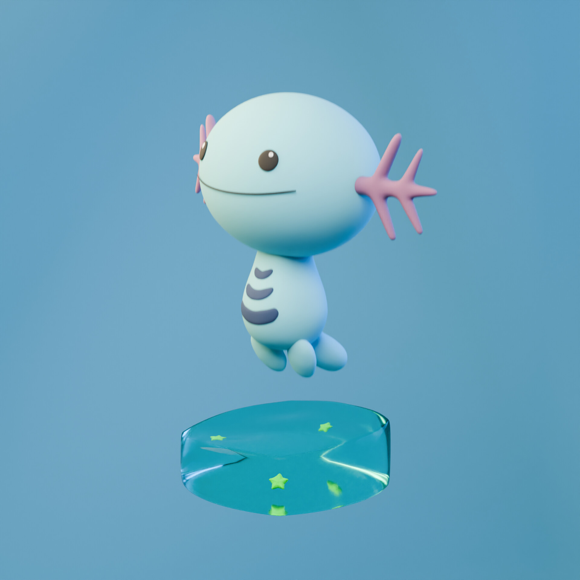 ArtStation - Wooper jumping