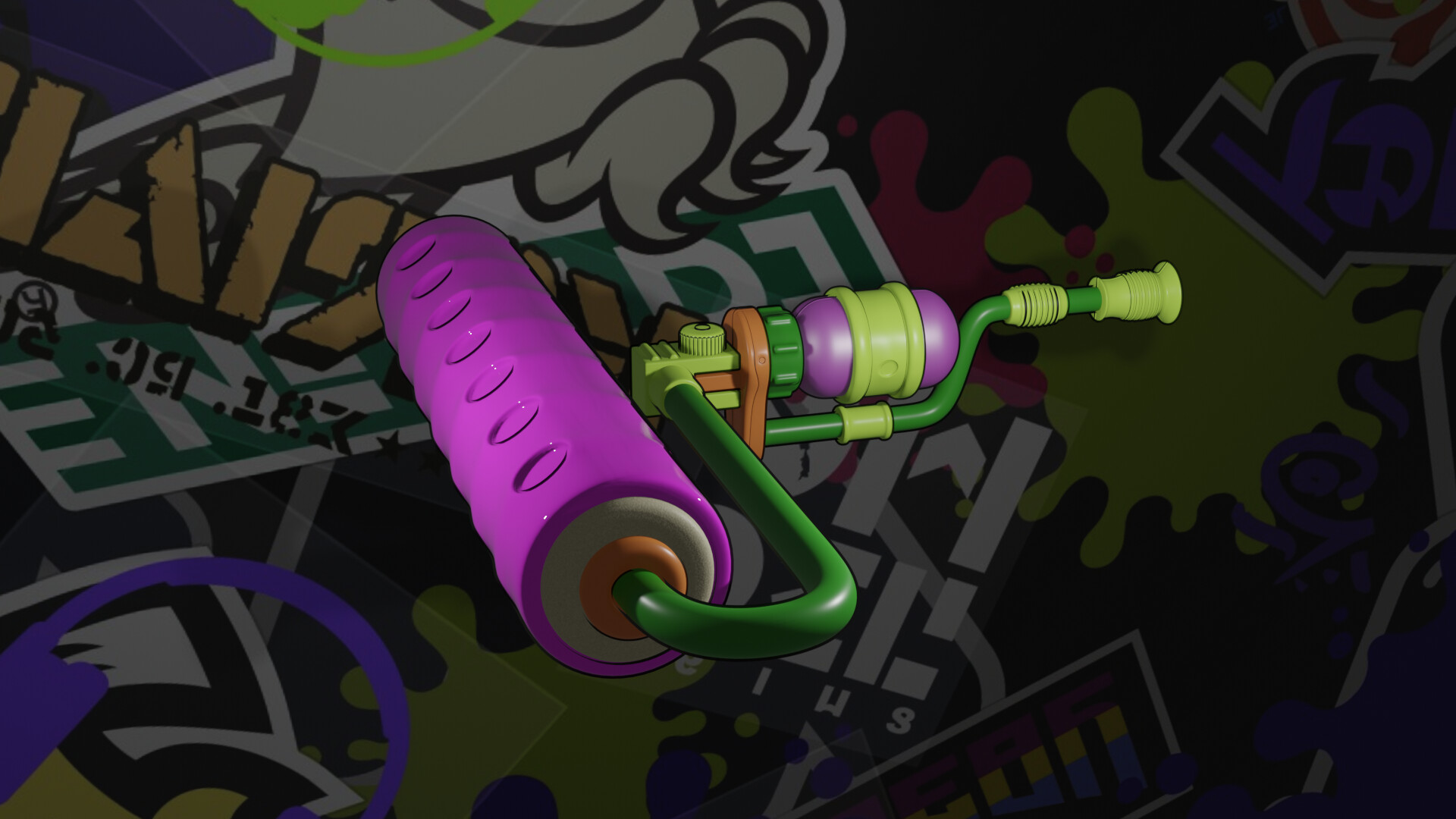 ArtStation - Splatoon Roller Weapon