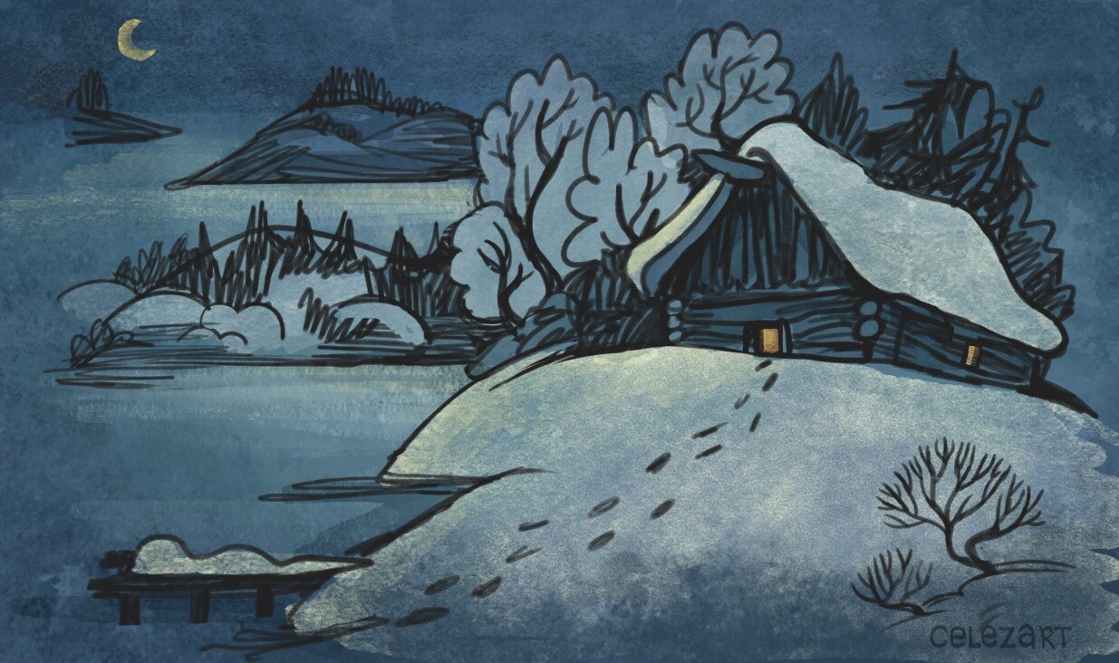 ArtStation - Deep winter night