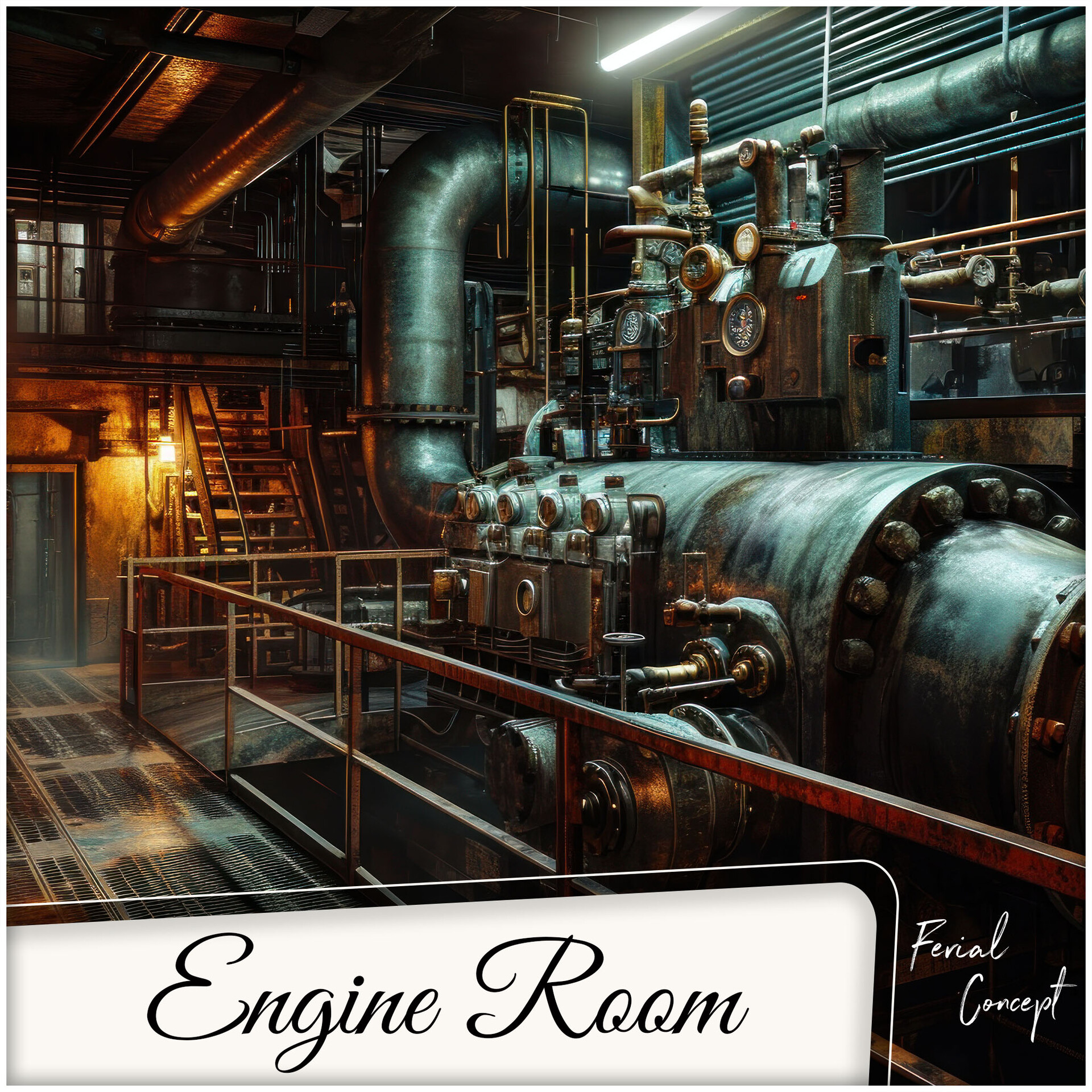 ArtStation - 🔹220 Engine Room Environment Concept Reference Image Pack ...
