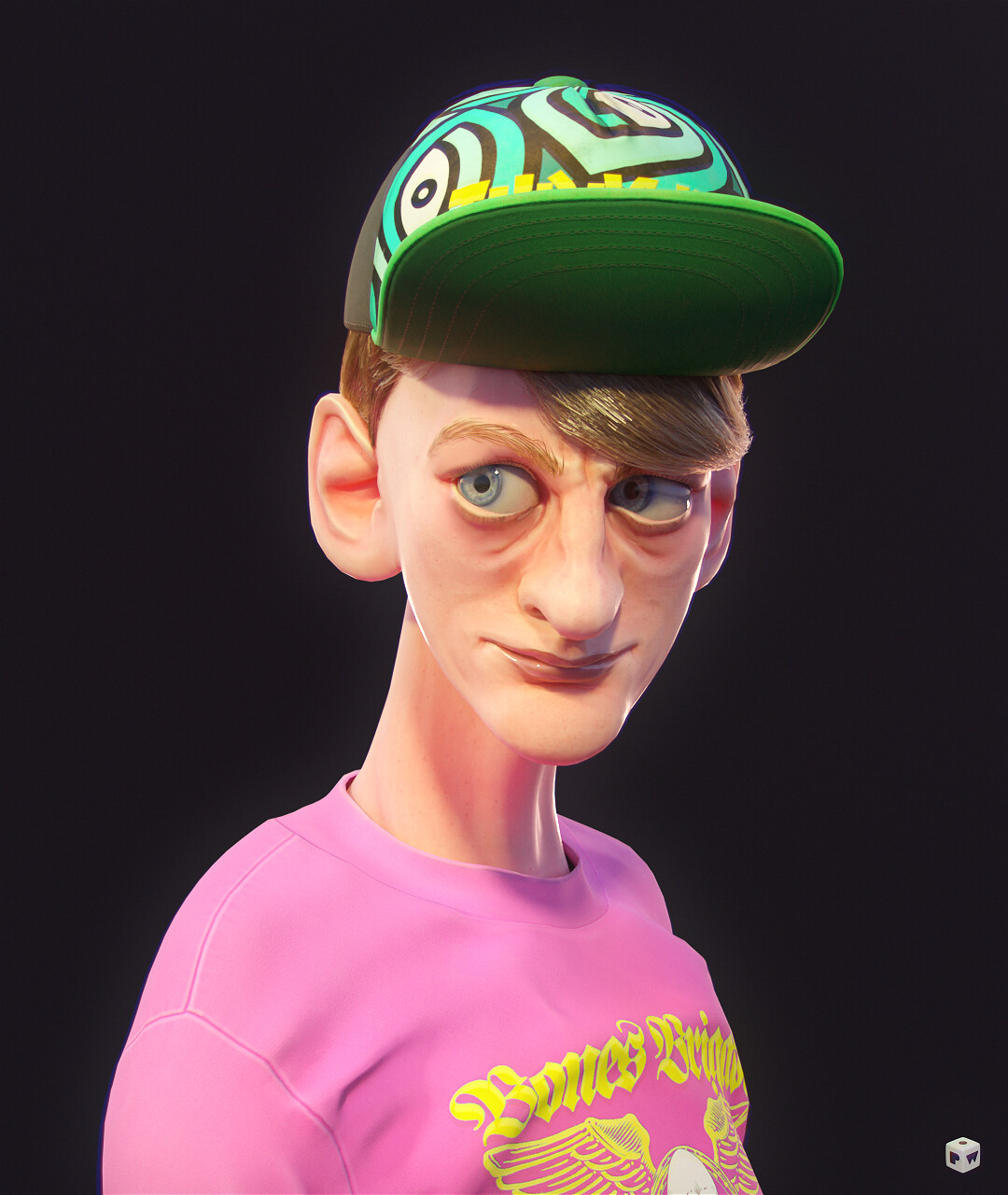 ArtStation - A tribute to the young Tony Hawk.