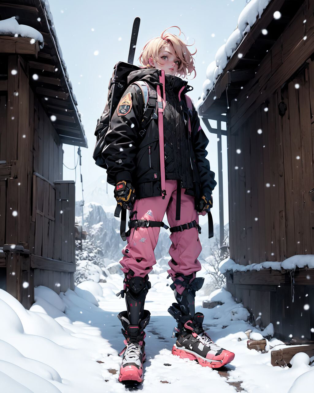4K Anime Reference Art for Artists and Enthusiasts - 229 Snowboarding ...