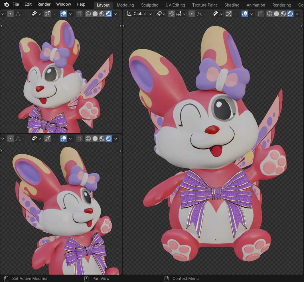 ArtStation - 3D modeling preview and rig of Paw paw