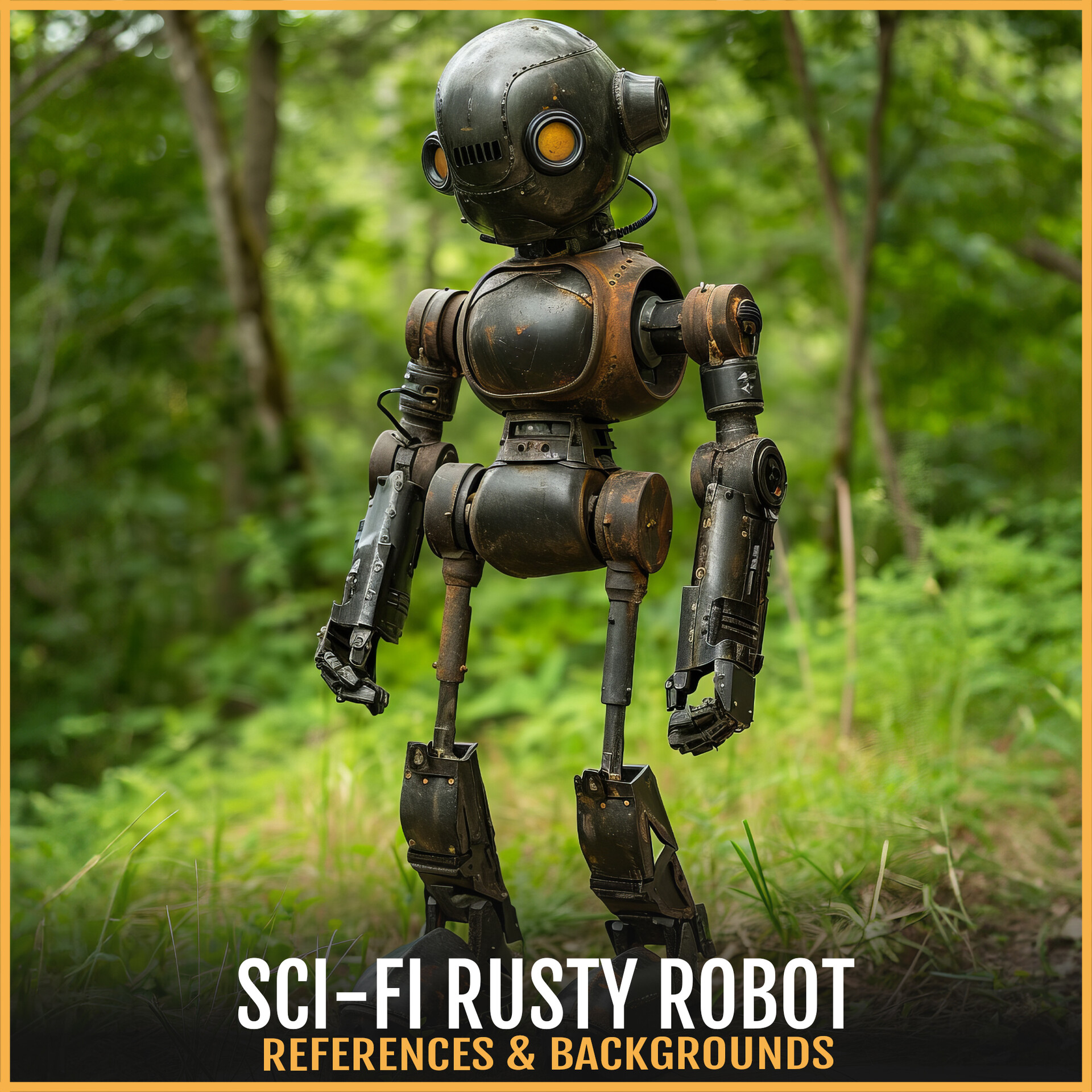 ArtStation - 202 Sci-fi Rusty Robot References