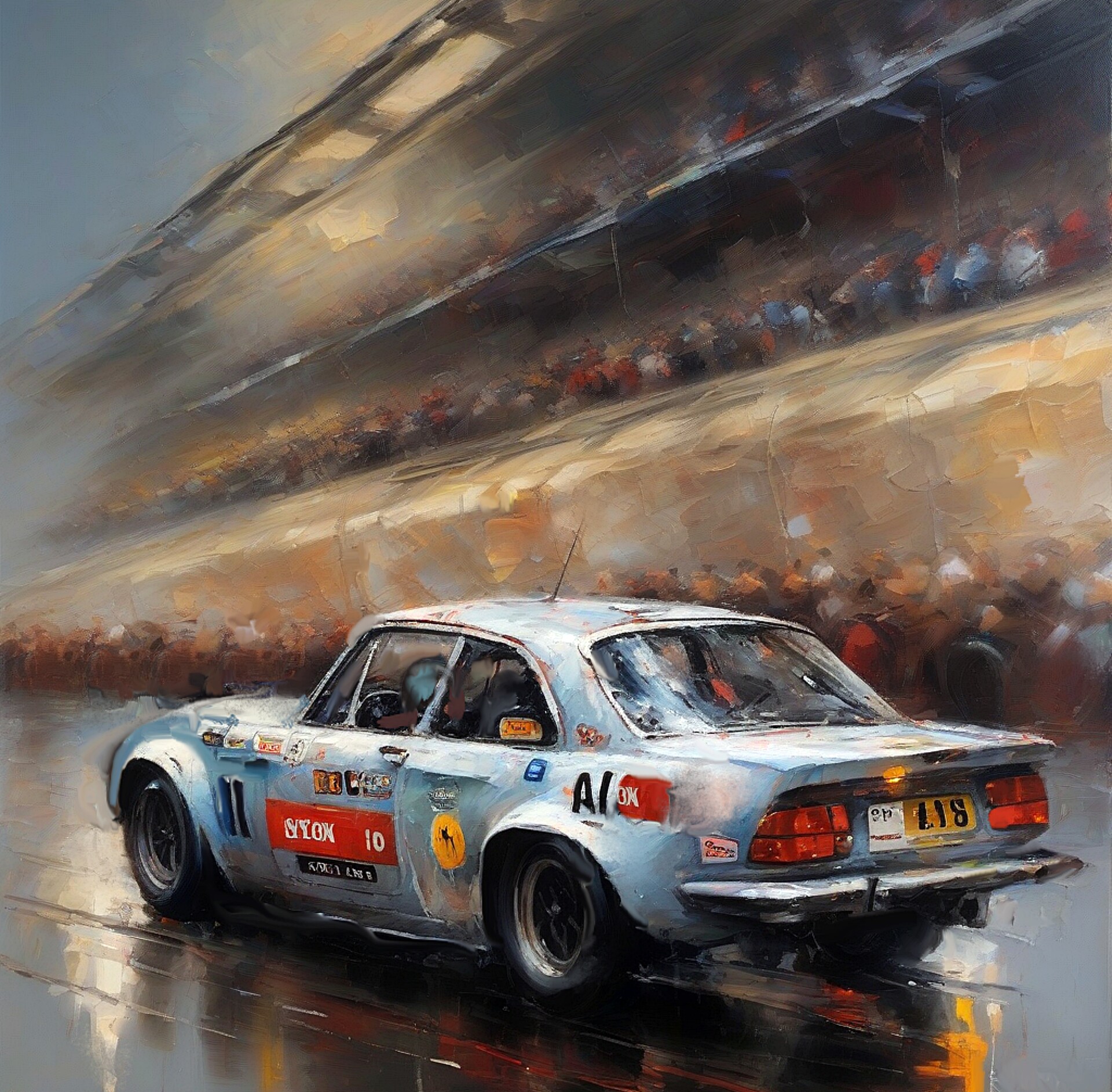 ArtStation - Vintage car in survival racing