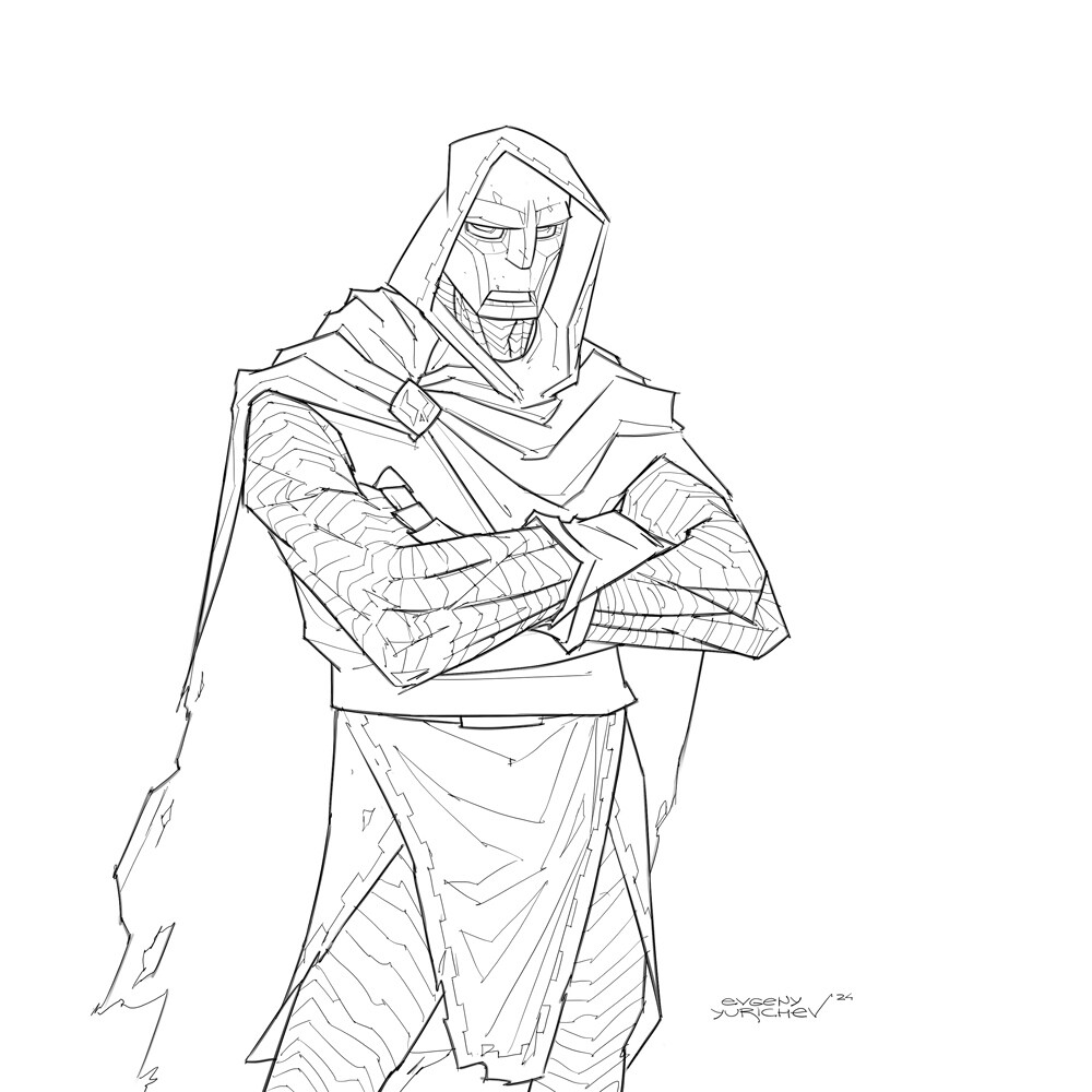 dr doom coloring pages