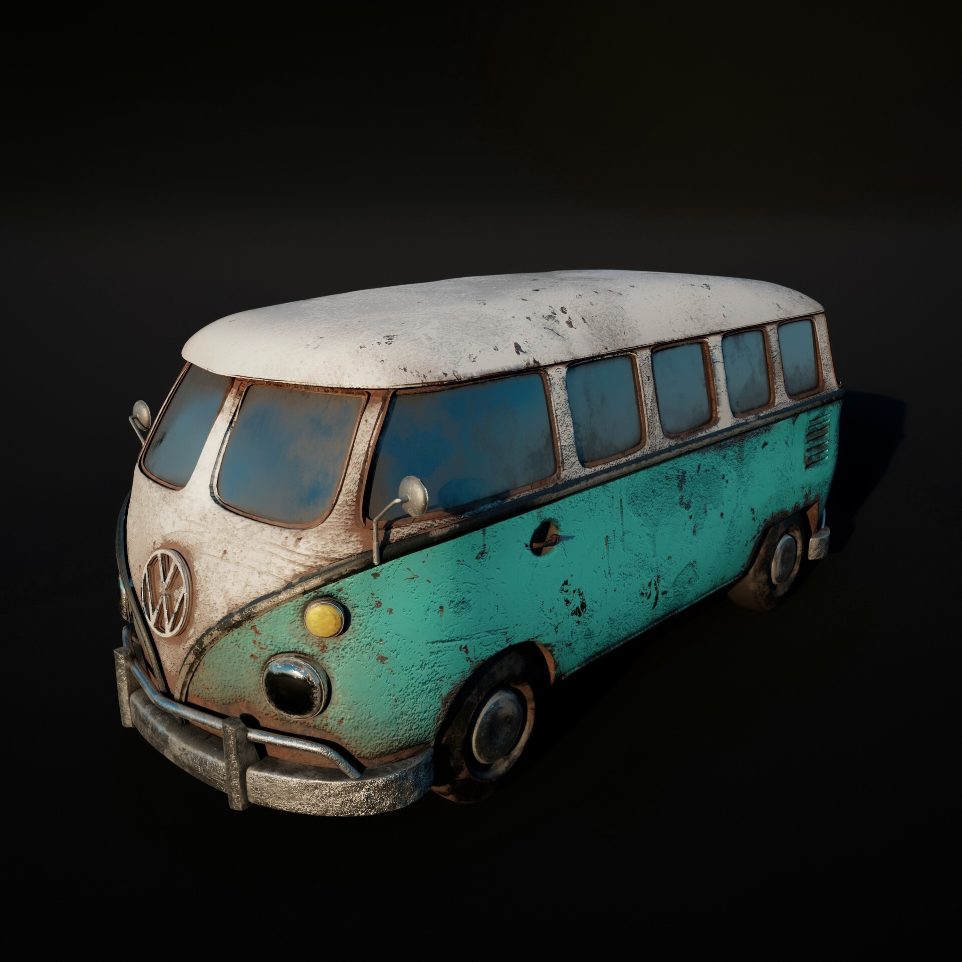 ArtStation - WV surf bus