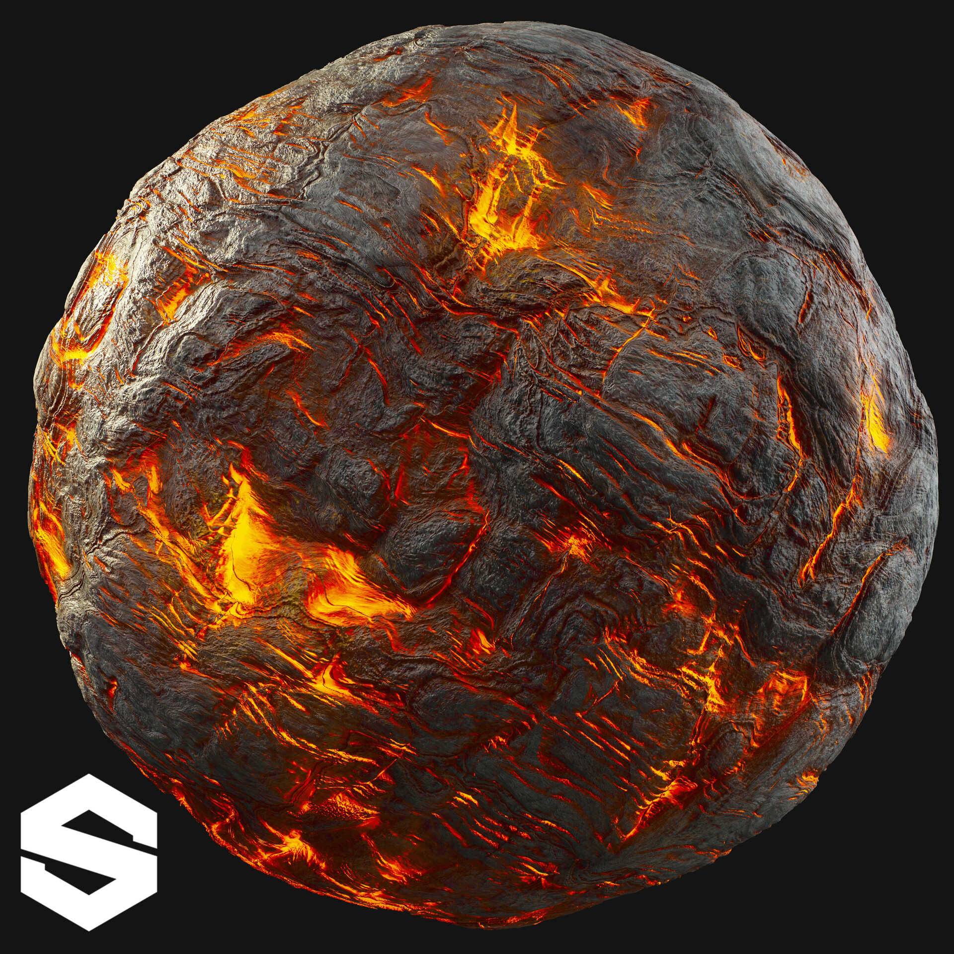 magma texture 3d