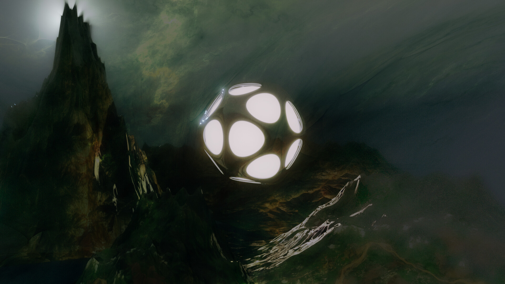 ArtStation - Orb In A Storm.