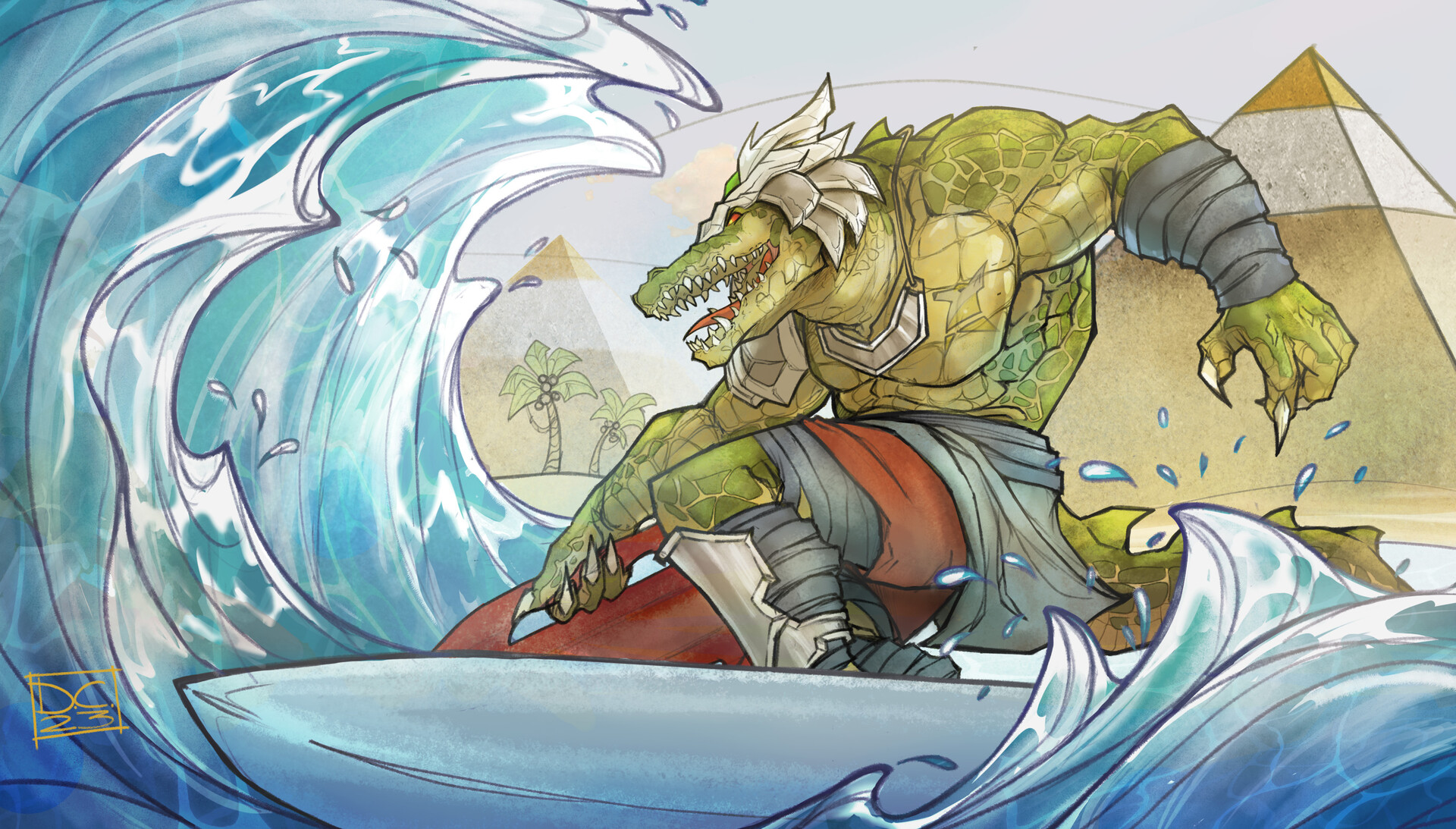 ArtStation - Renekton LoL fanart
