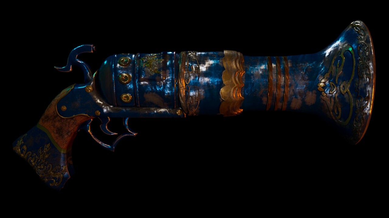 ArtStation - 3D Fan Art Sarah Miss Fortune's Twin Guns from League of ...