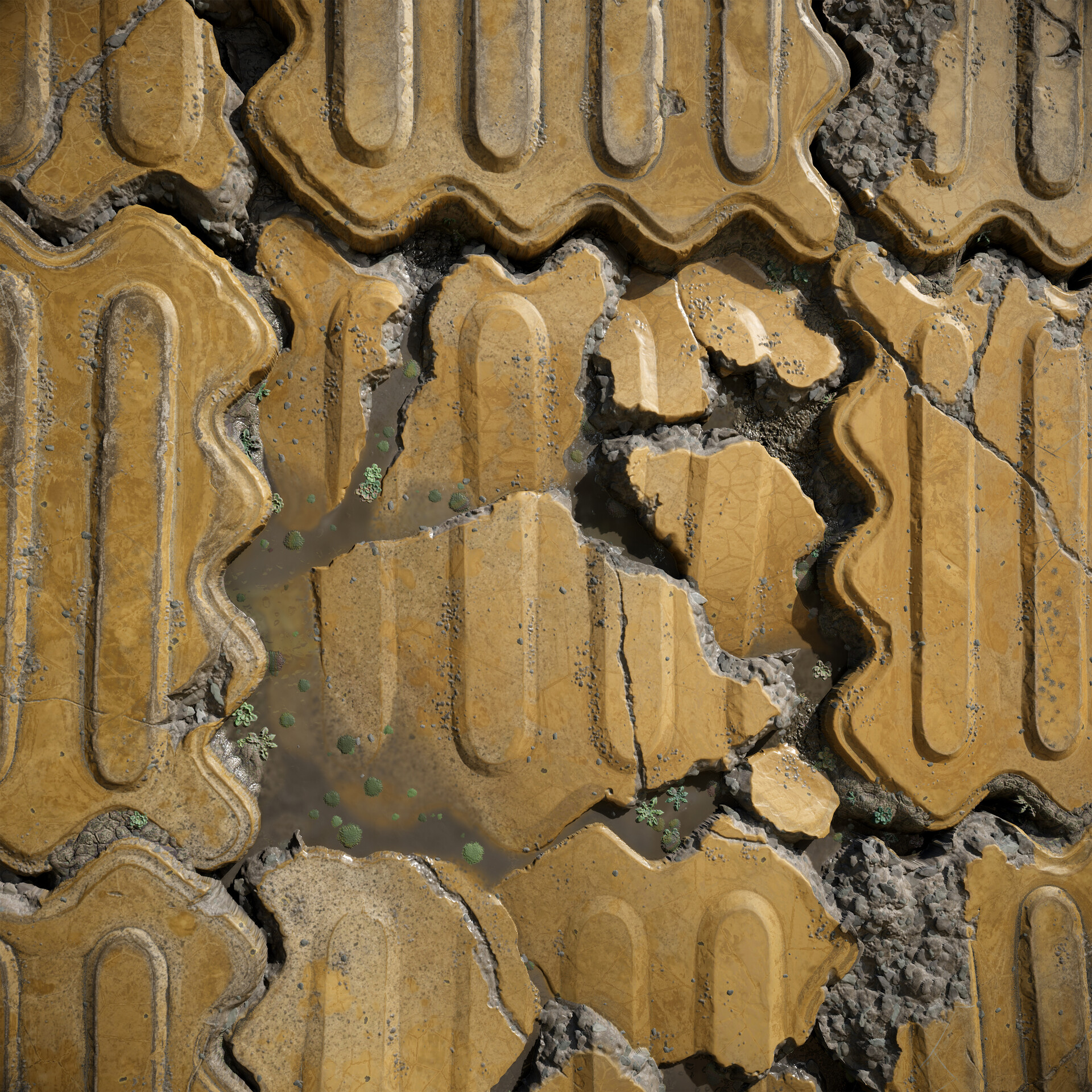 Ye Hang - Blind Sidewalk Brick Material