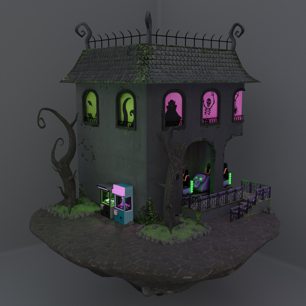 ArtStation - Ghost Train Diorama