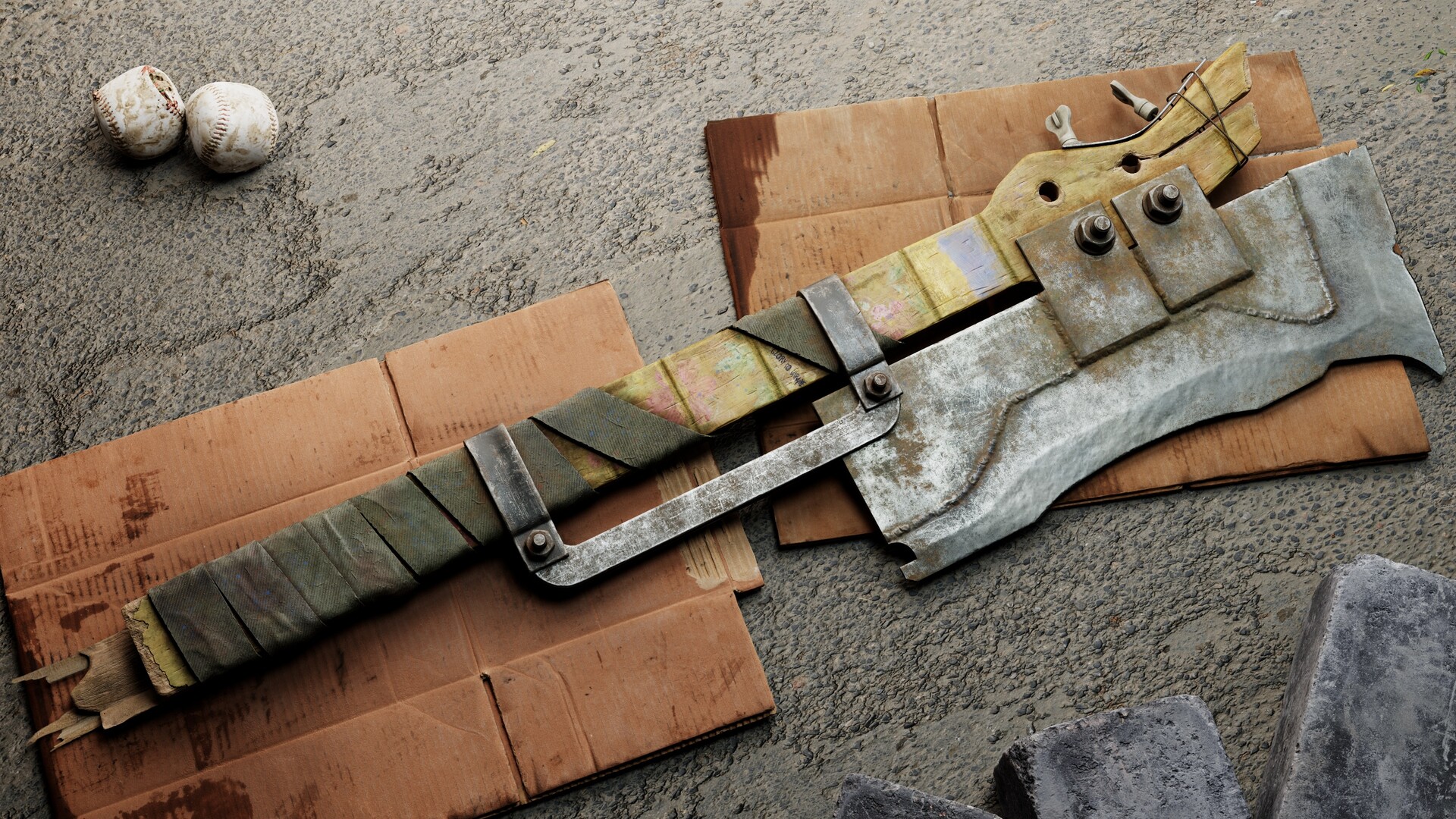 ArtStation - Post Apocalyptic Axe