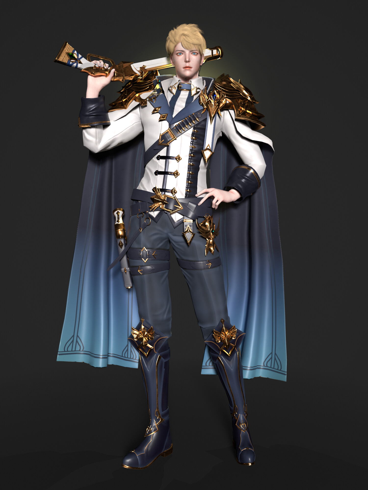 Min kyoung Hwang - Gunner 3D modeling