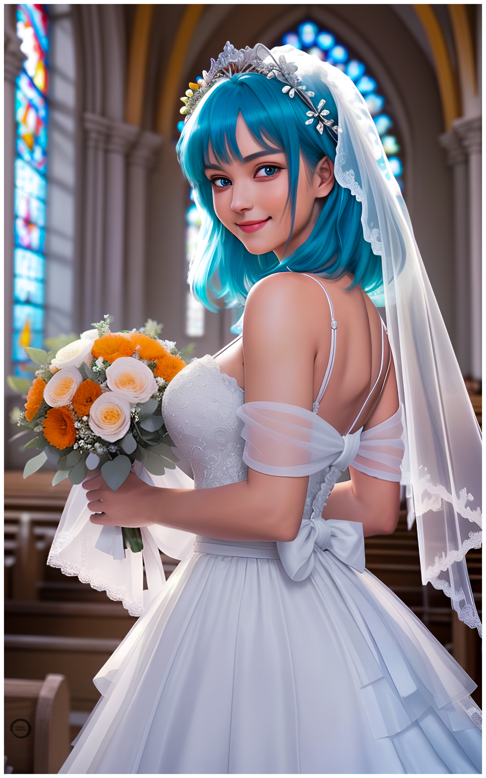 ArtStation - Bulma's Wedding