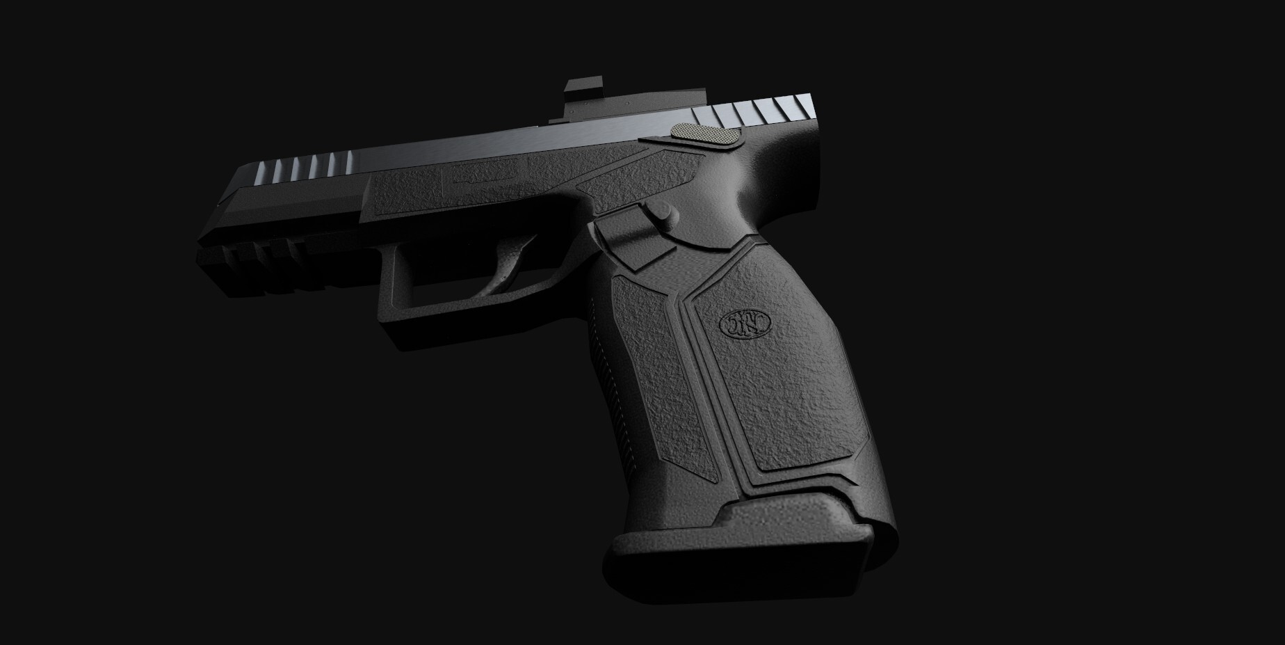 ArtStation - FN HiPer Pistol 3d Model for Game Development and Game weapon
