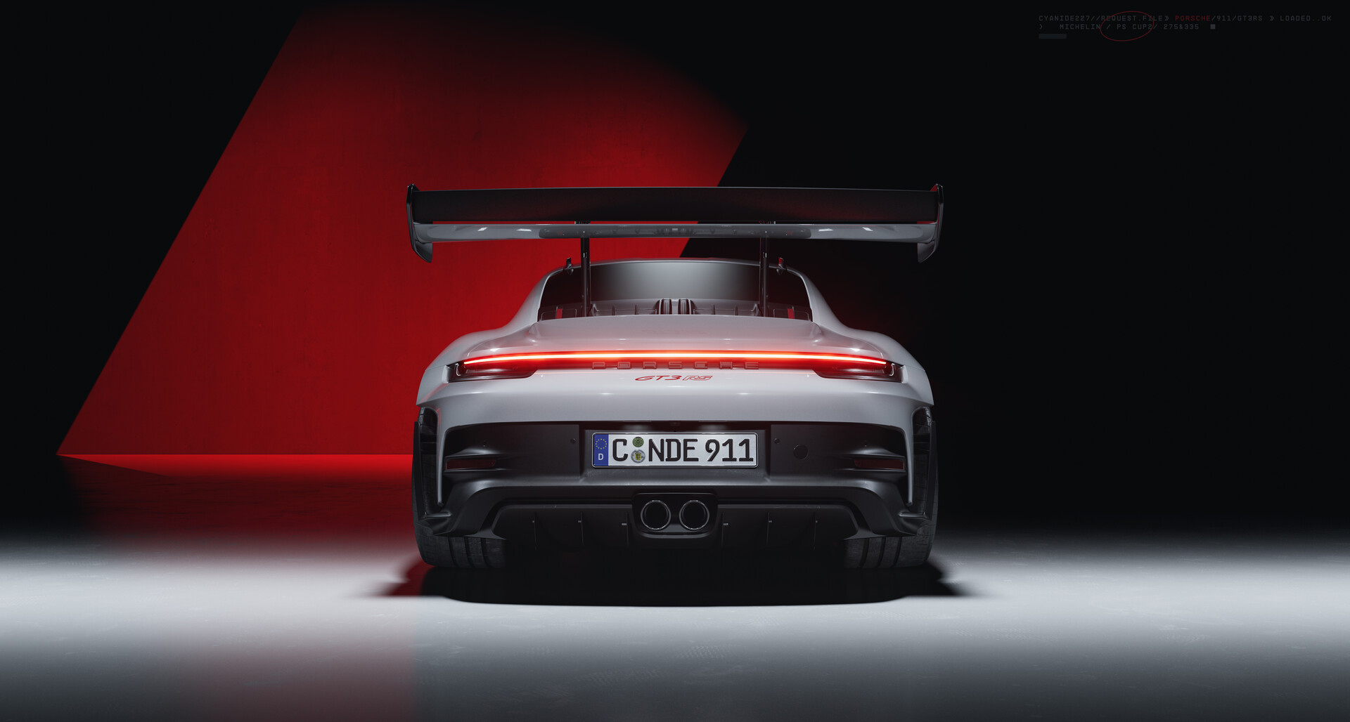 ArtStation - Porsche 911 GT3 RS & MICHELIN Pilot Sport Cup 2 • F 275/35 ZR20 • R 335/30 ZR21