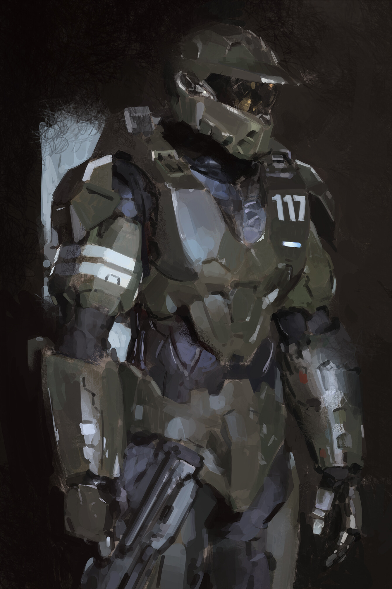 ArtStation - "Forward Unto Dawn" Master Chief studies