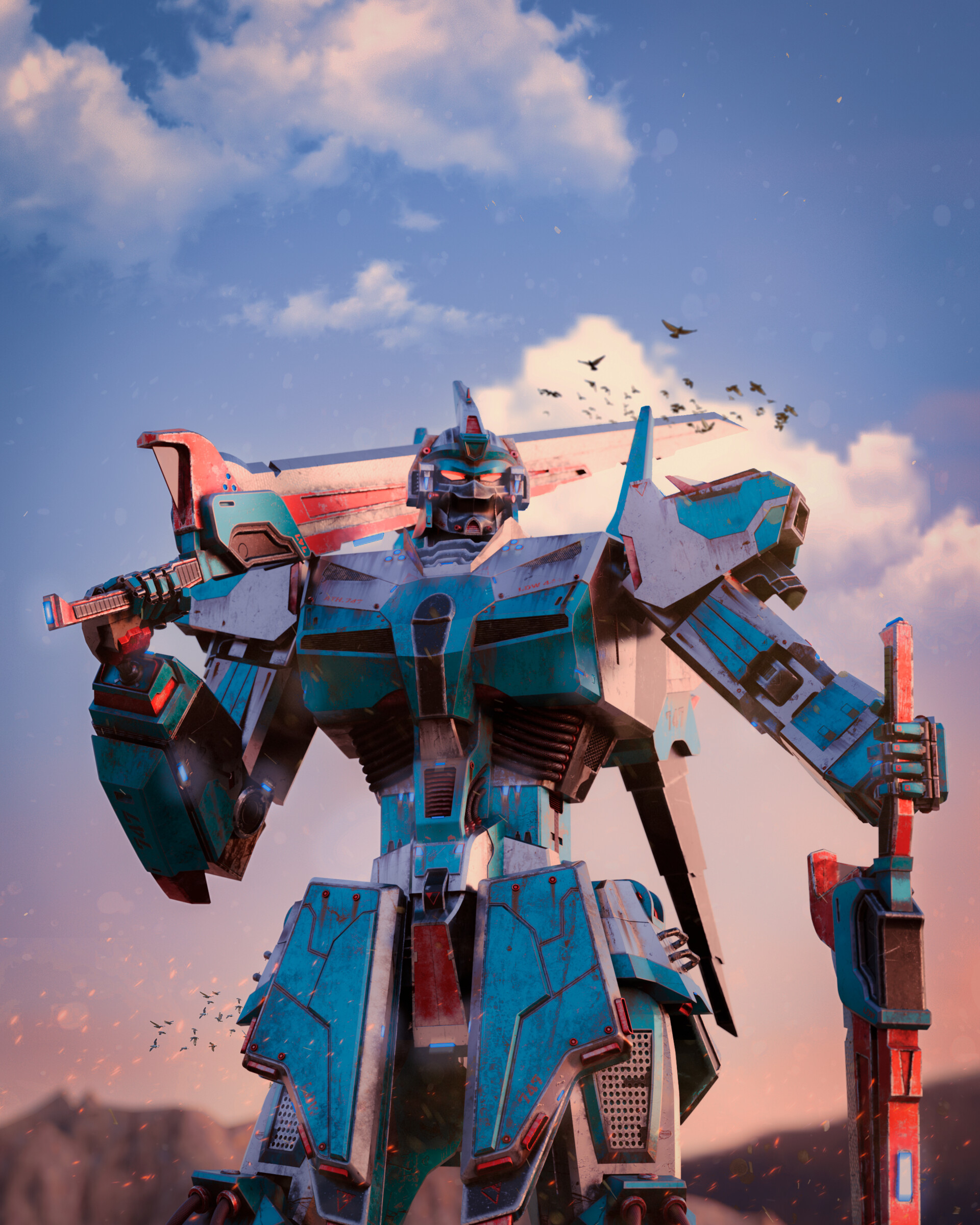 ArtStation - Mech ATH 747+