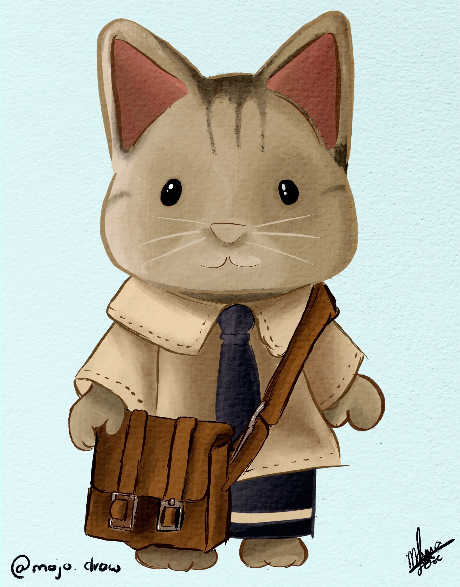 ArtStation - Little mailman rabbit