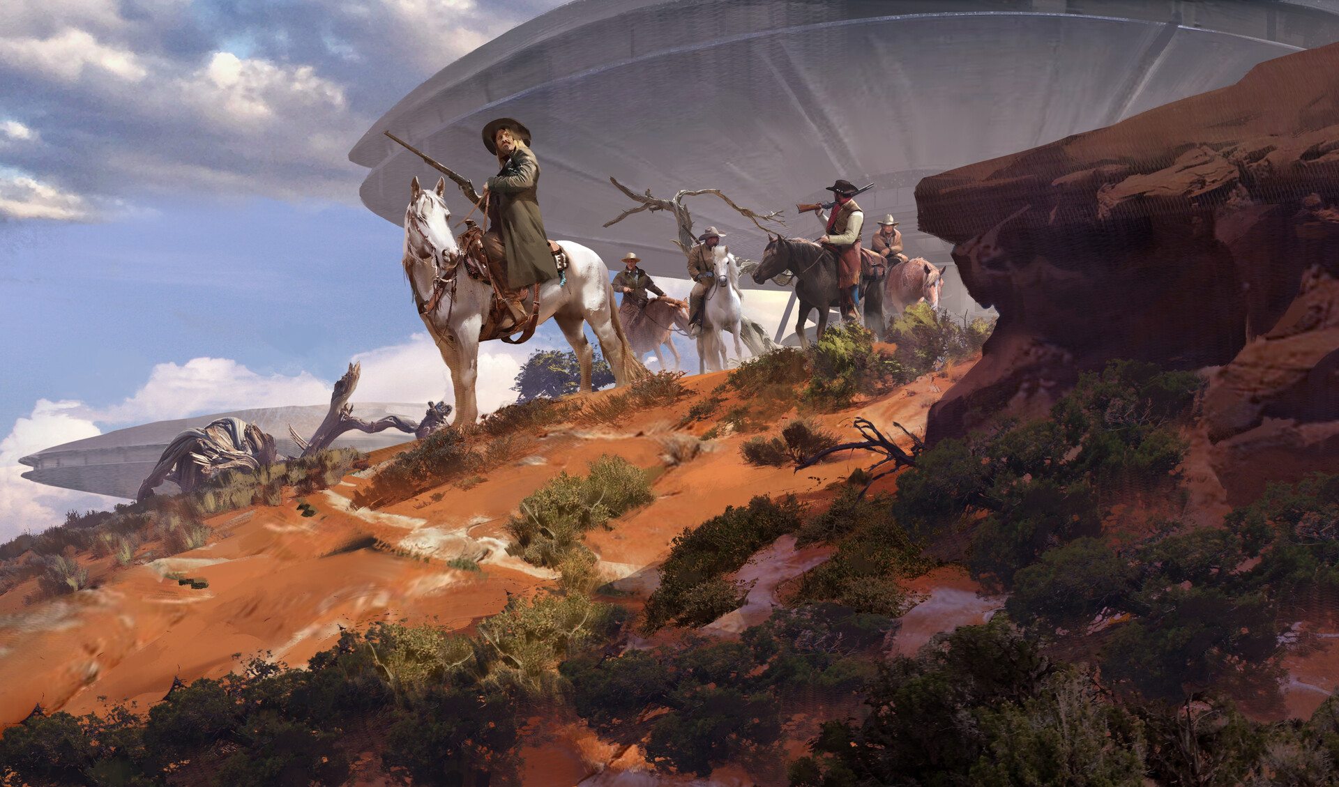 ArtStation - The Cowboy Who Travels Through Time