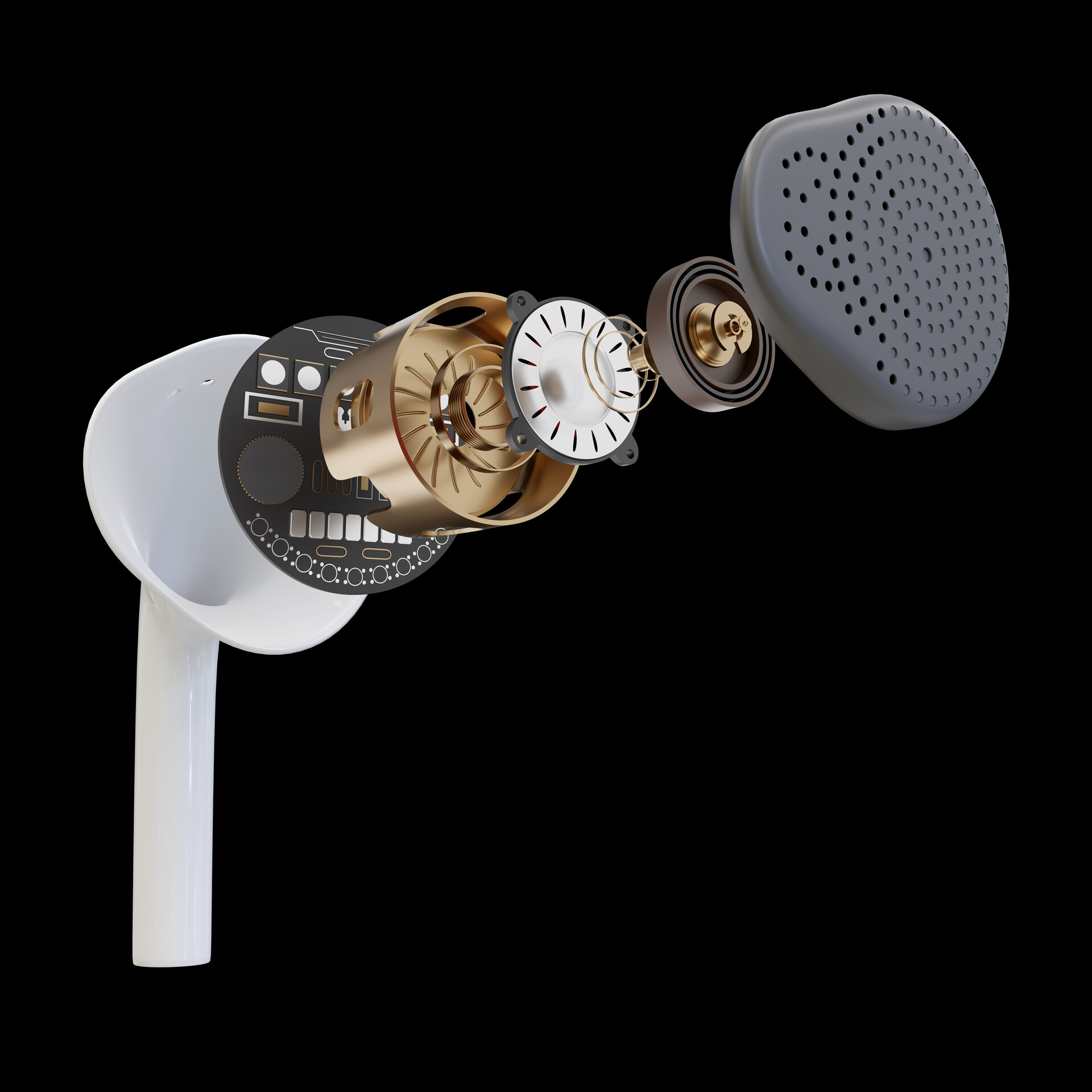 ArtStation - Earphone Exploded View