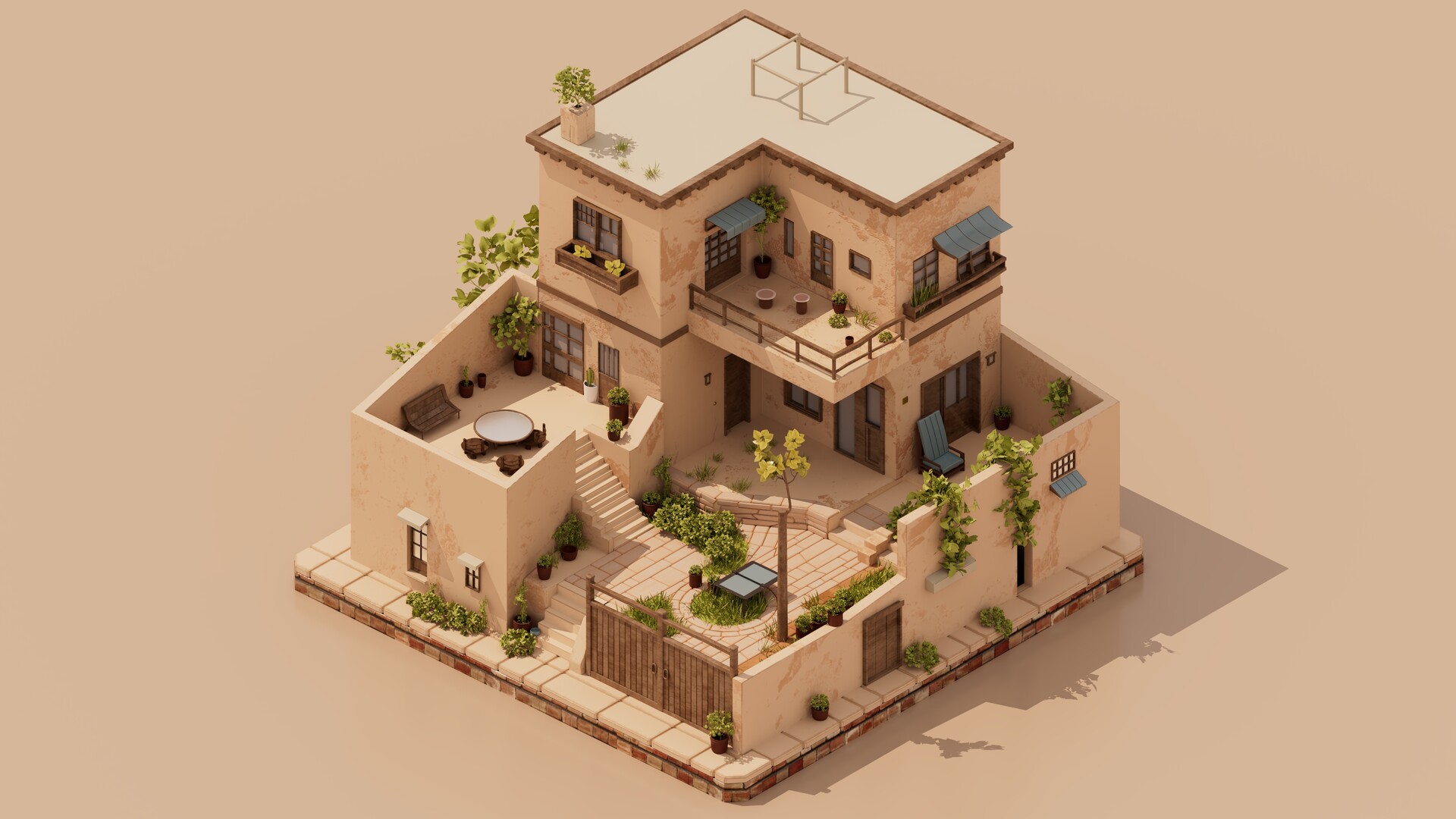 ArtStation - Isometric house design