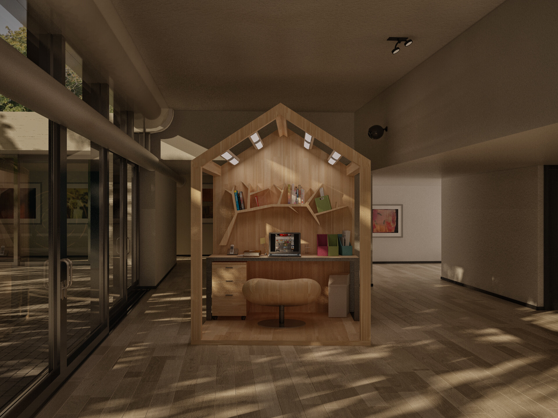 ArtStation - Cozy Workspace