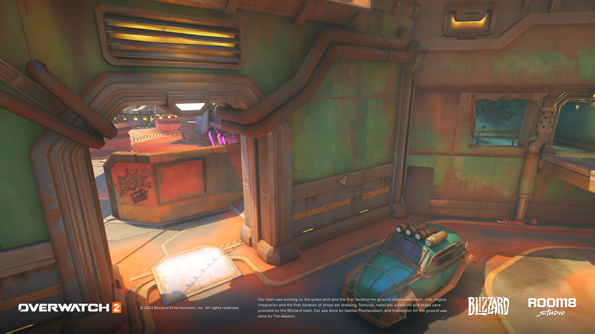 Room 8 Studio - Portfolio - Junk City (Overwatch 2)