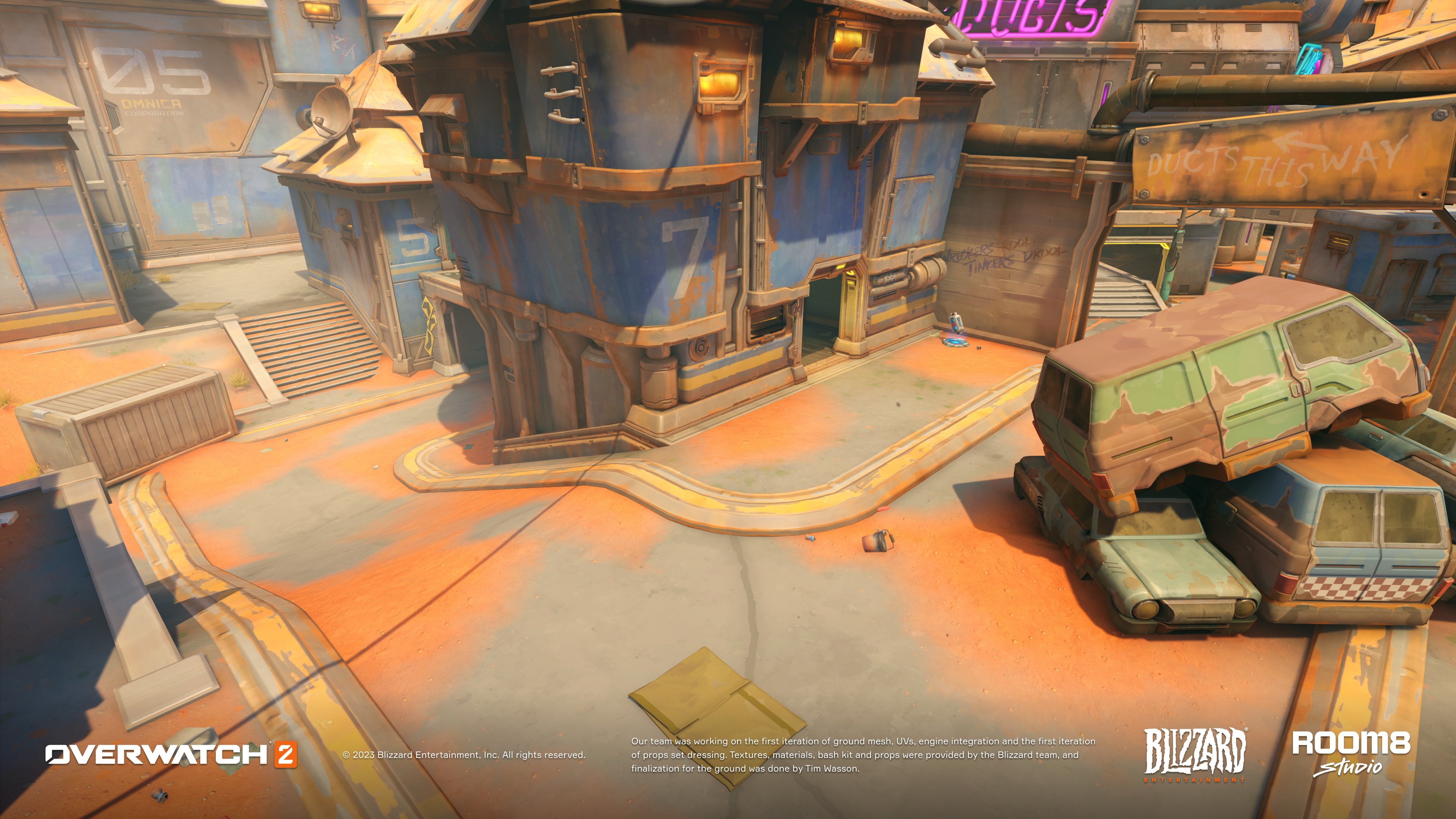 Room 8 Studio - Portfolio - Junk City (Overwatch 2)