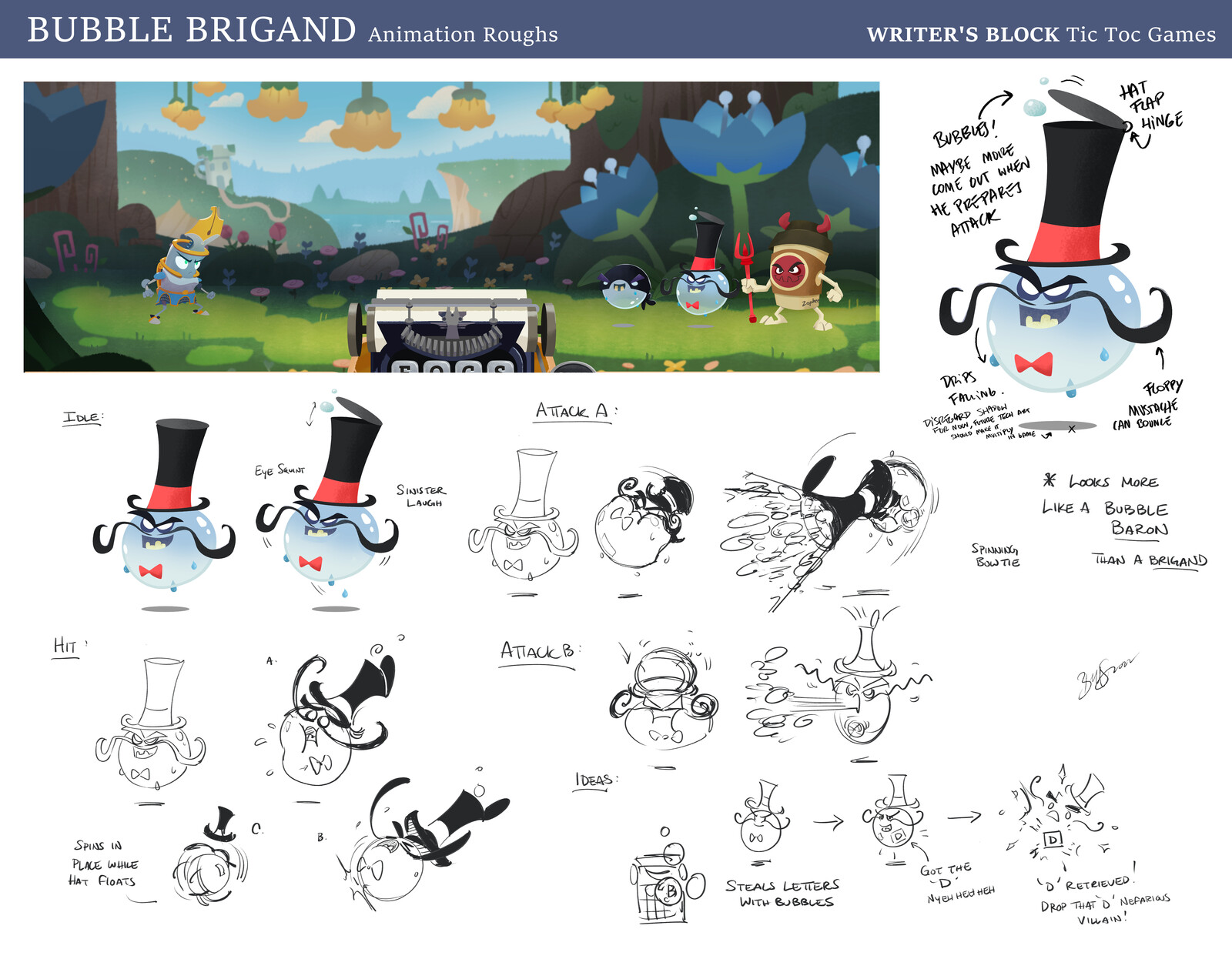 Bethany Short - Writer's Block | Bubble Brigand | All Animations and ...
