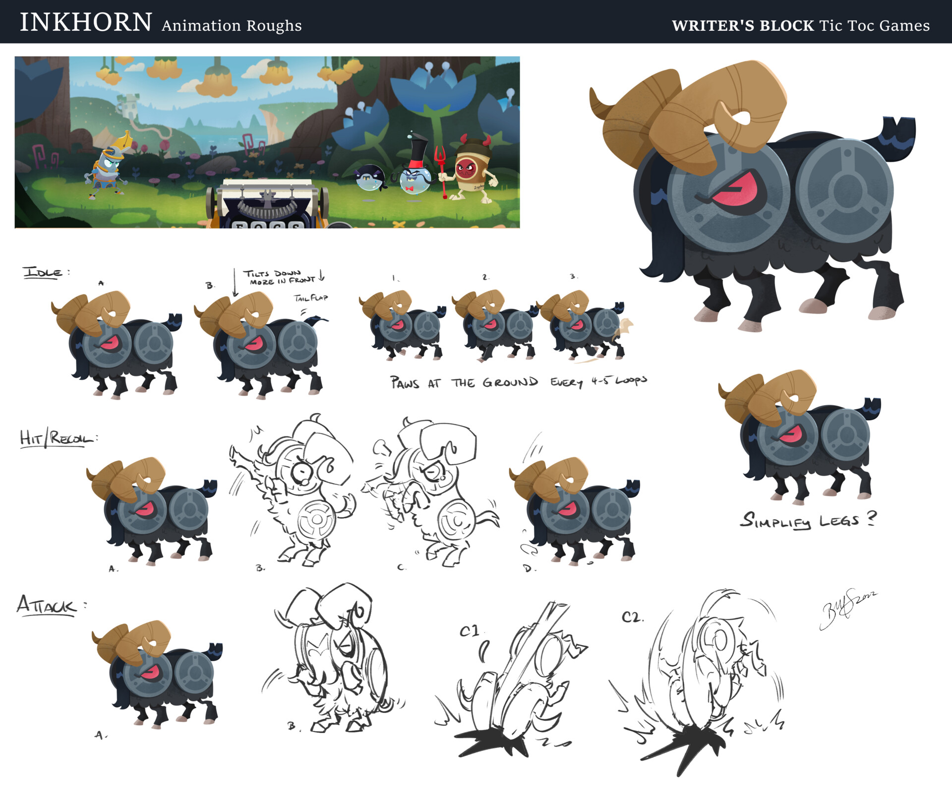 Bethany Short - Writer's Block | Inkhorn | All Animations and Concepts