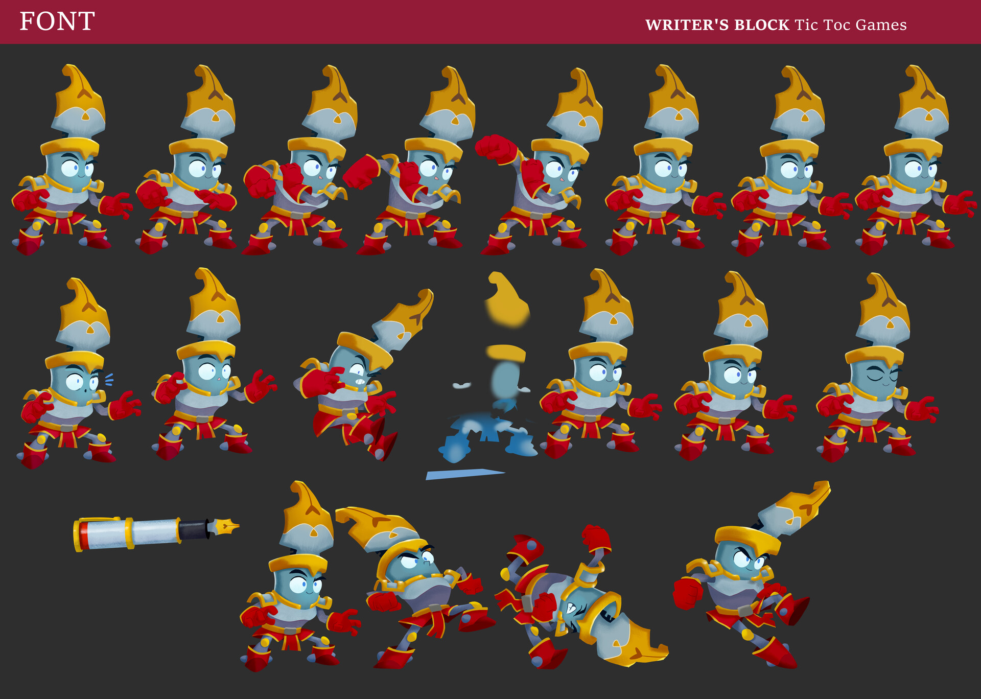 Bethany Short - Writer's Block | Font | All Animations and Concepts