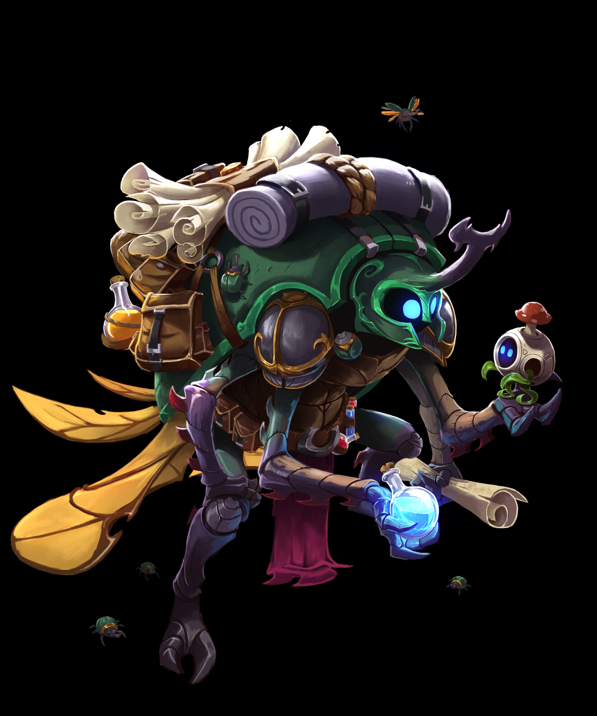 ArtStation - DnD comission - Beetle Scholar