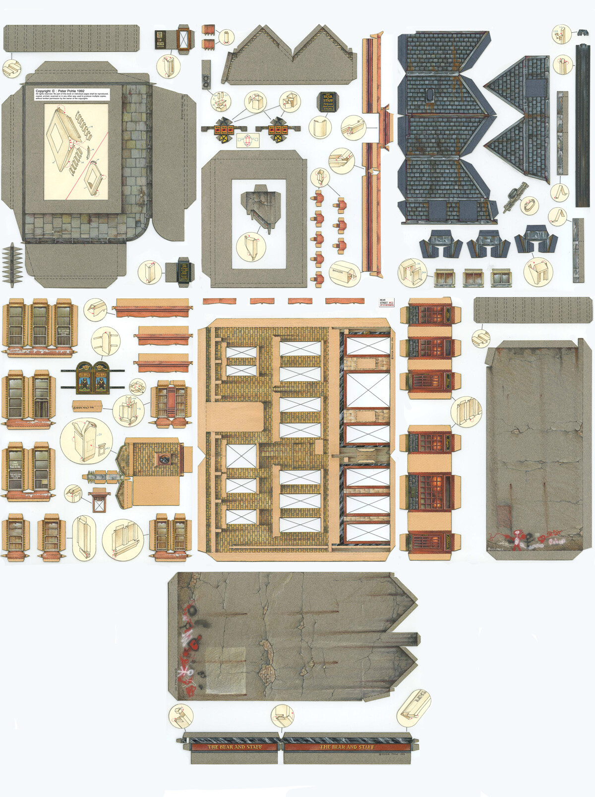Steam Bird Design - Cut & Assemble Models