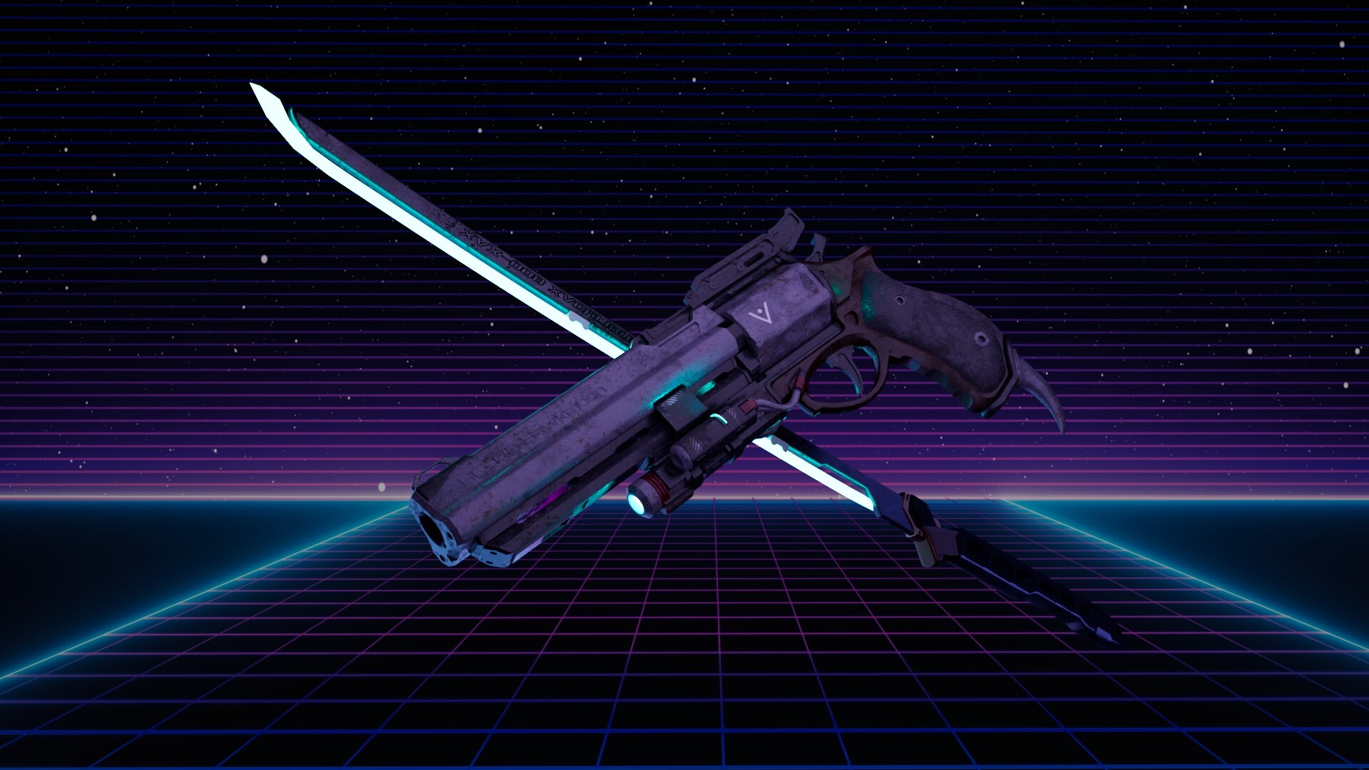 ArtStation - Cyberpunk Weapon Render