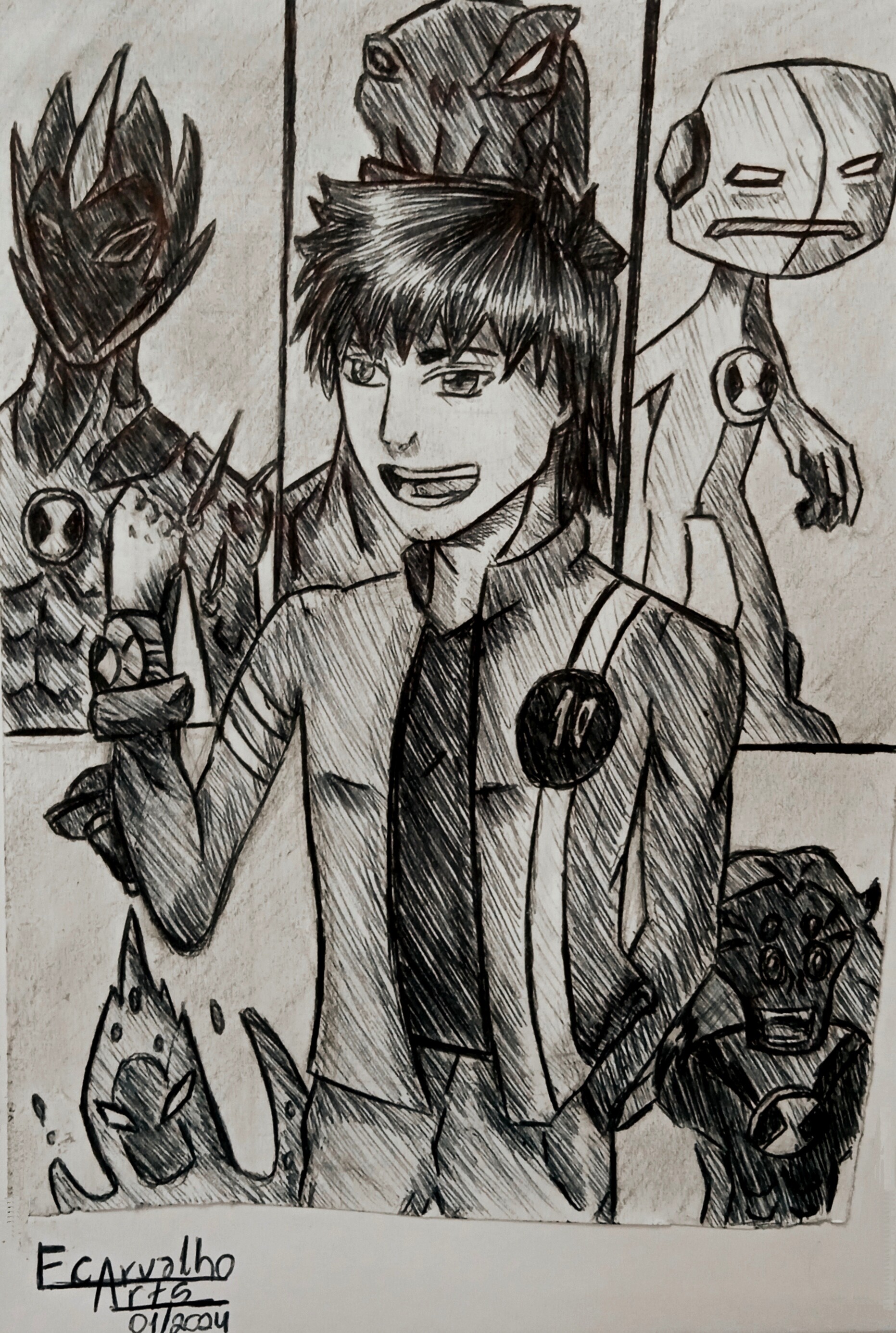 ben 10 alien drawing