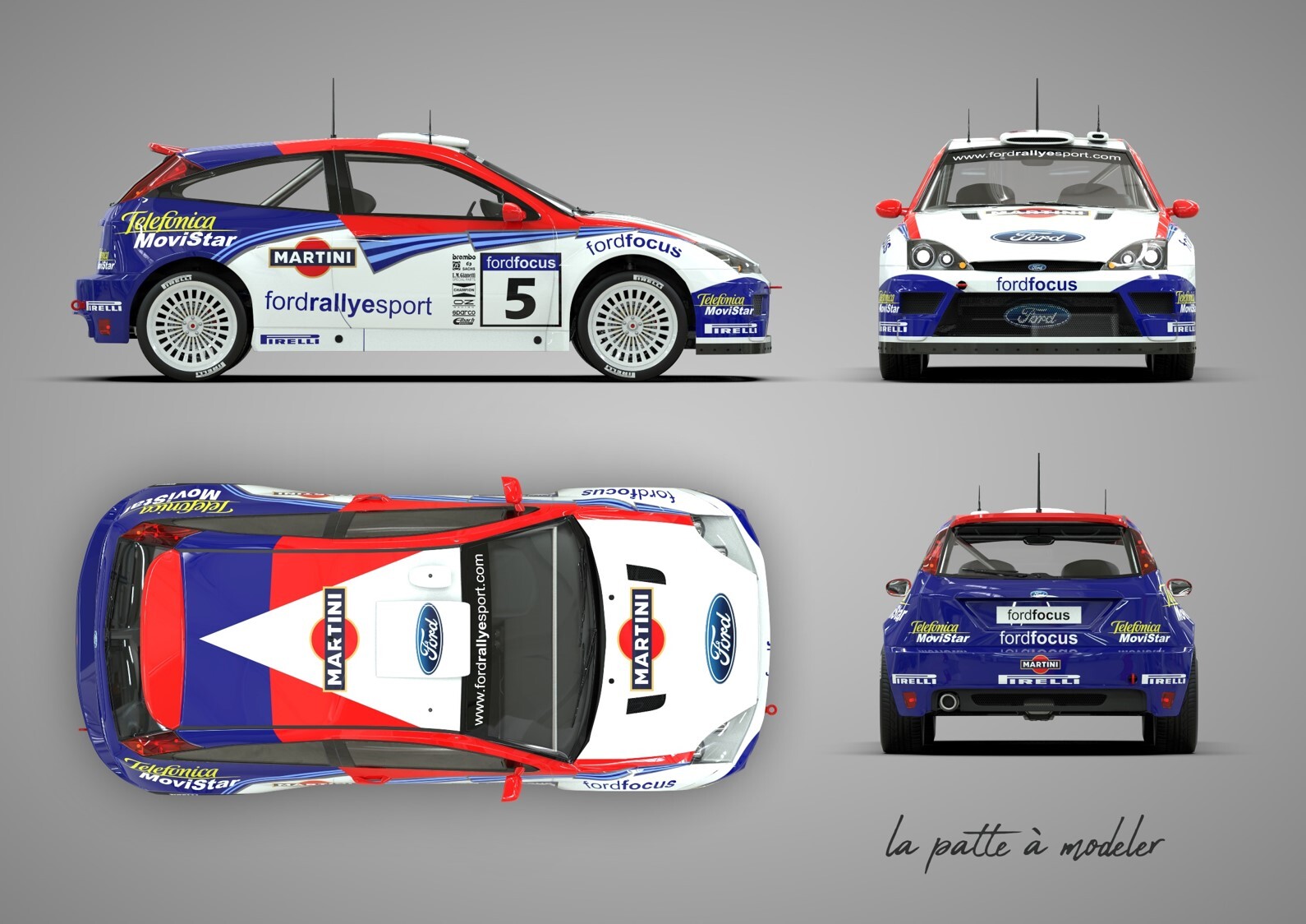 LA PATTE A MODELER - Ford Focus WRC