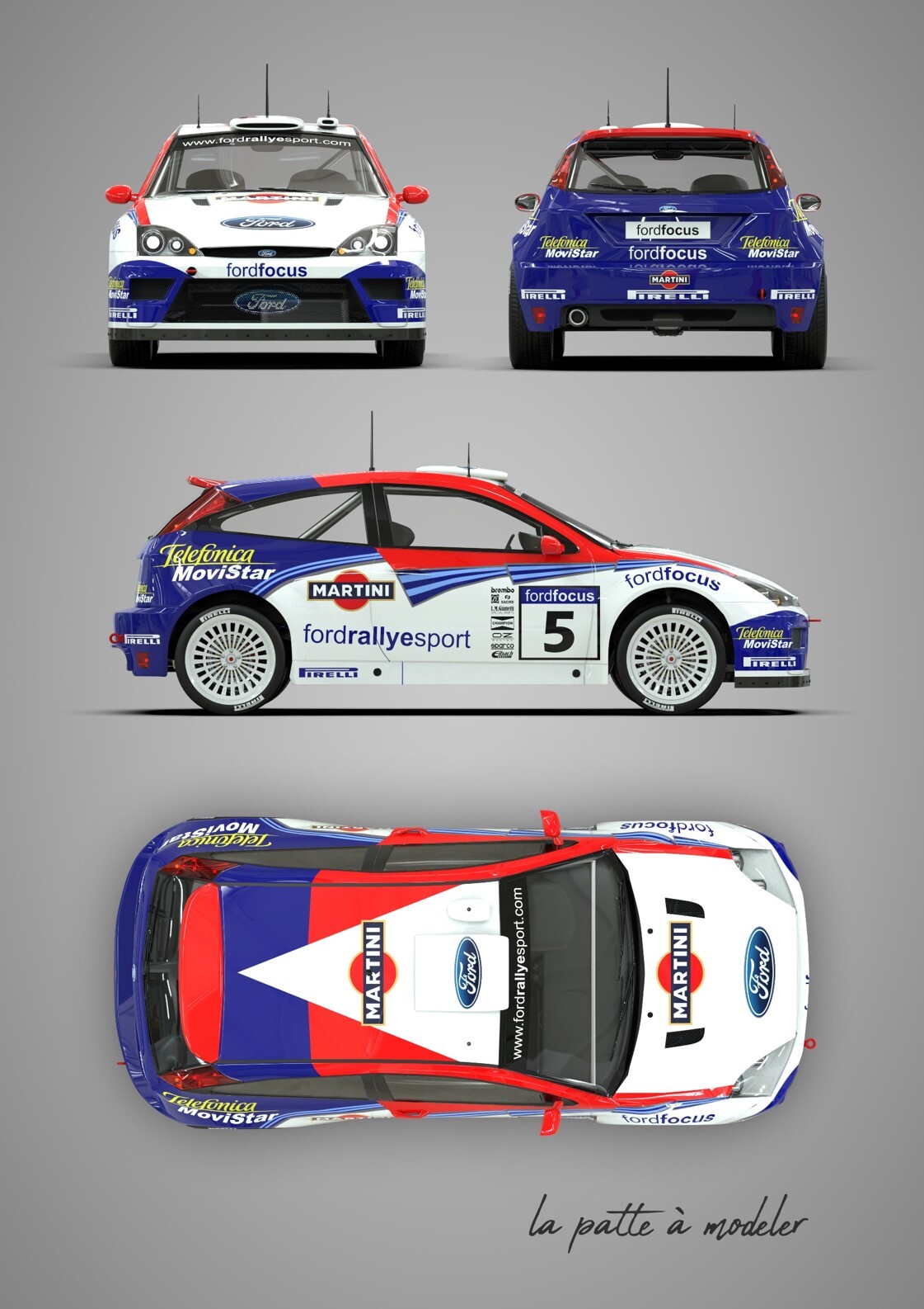 LA PATTE A MODELER - Ford Focus WRC