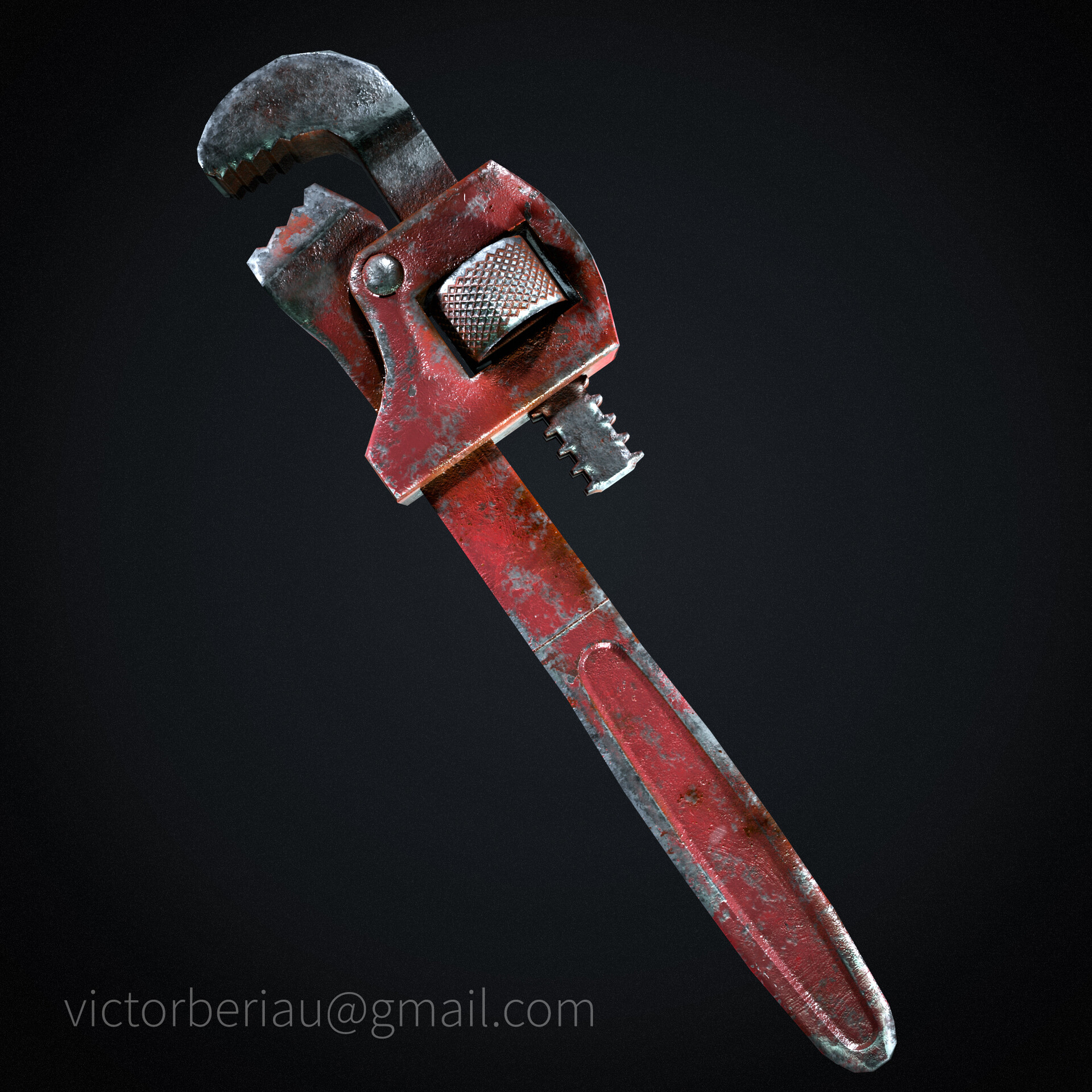 ArtStation - Old Adjustable Wrench