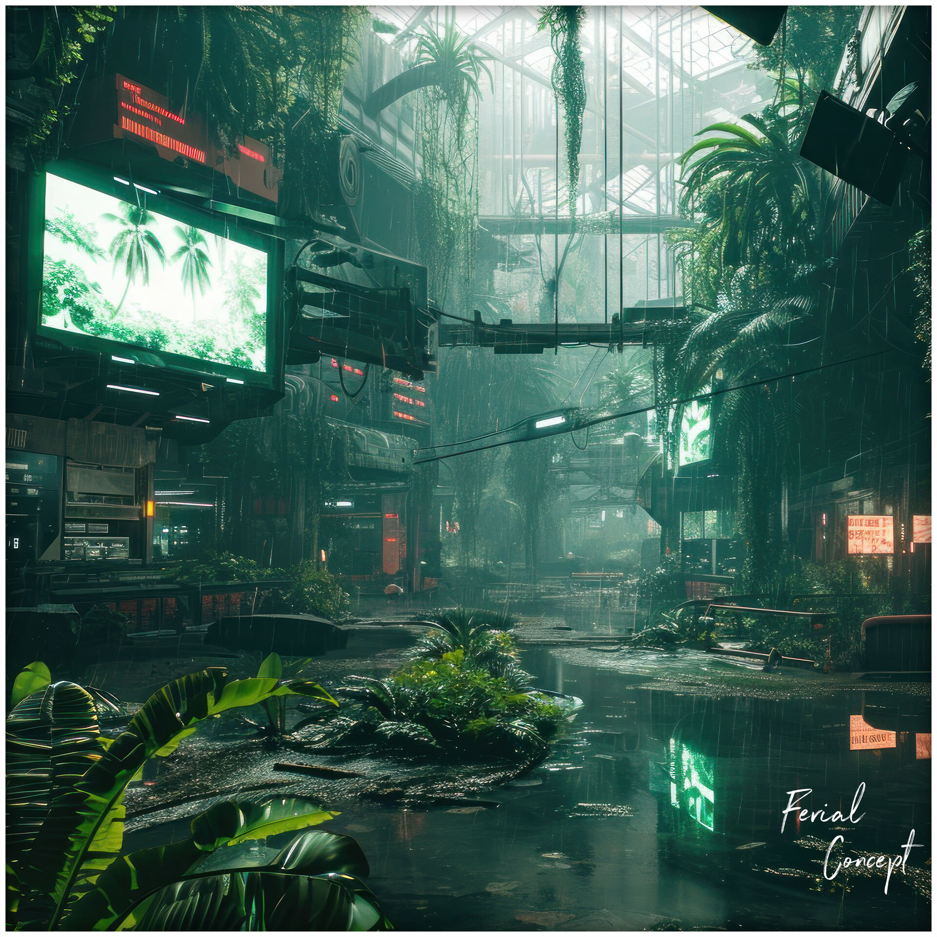 ArtStation - 🔹430 Cybernetic Rainforest Environment Concept Reference ...