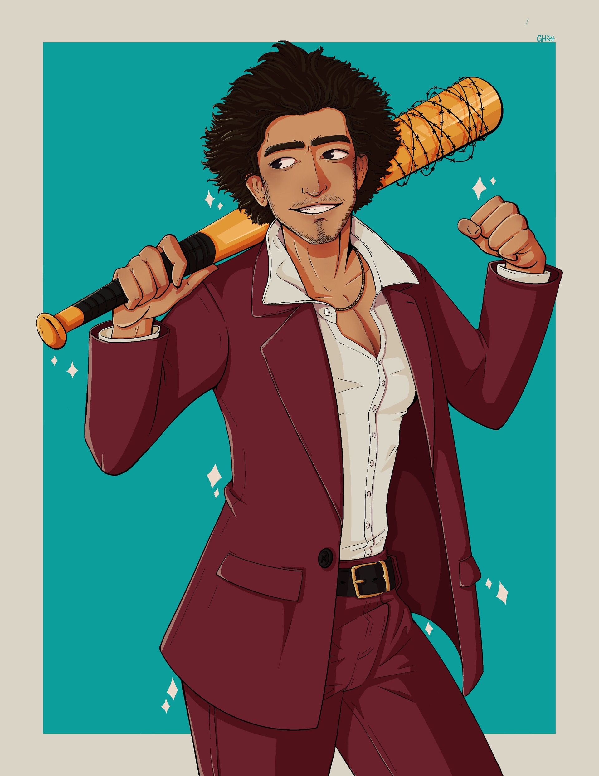 ArtStation - Illustration: Ichiban Kasuga (Fan Art)