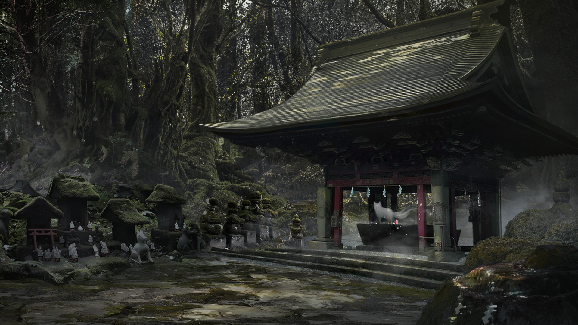 ArtStation - Fox and Temple