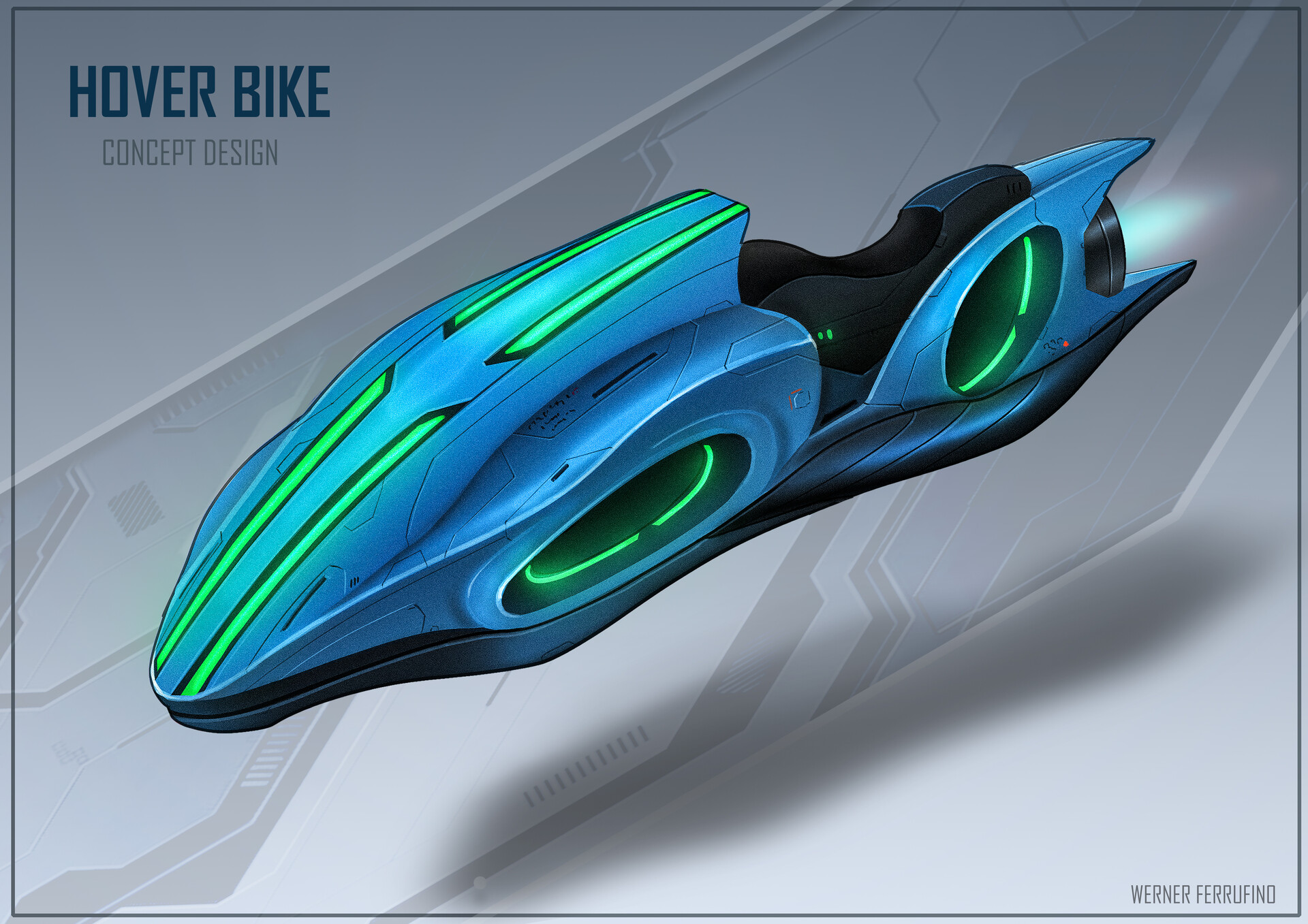 ArtStation - Hover Bike Concept Design