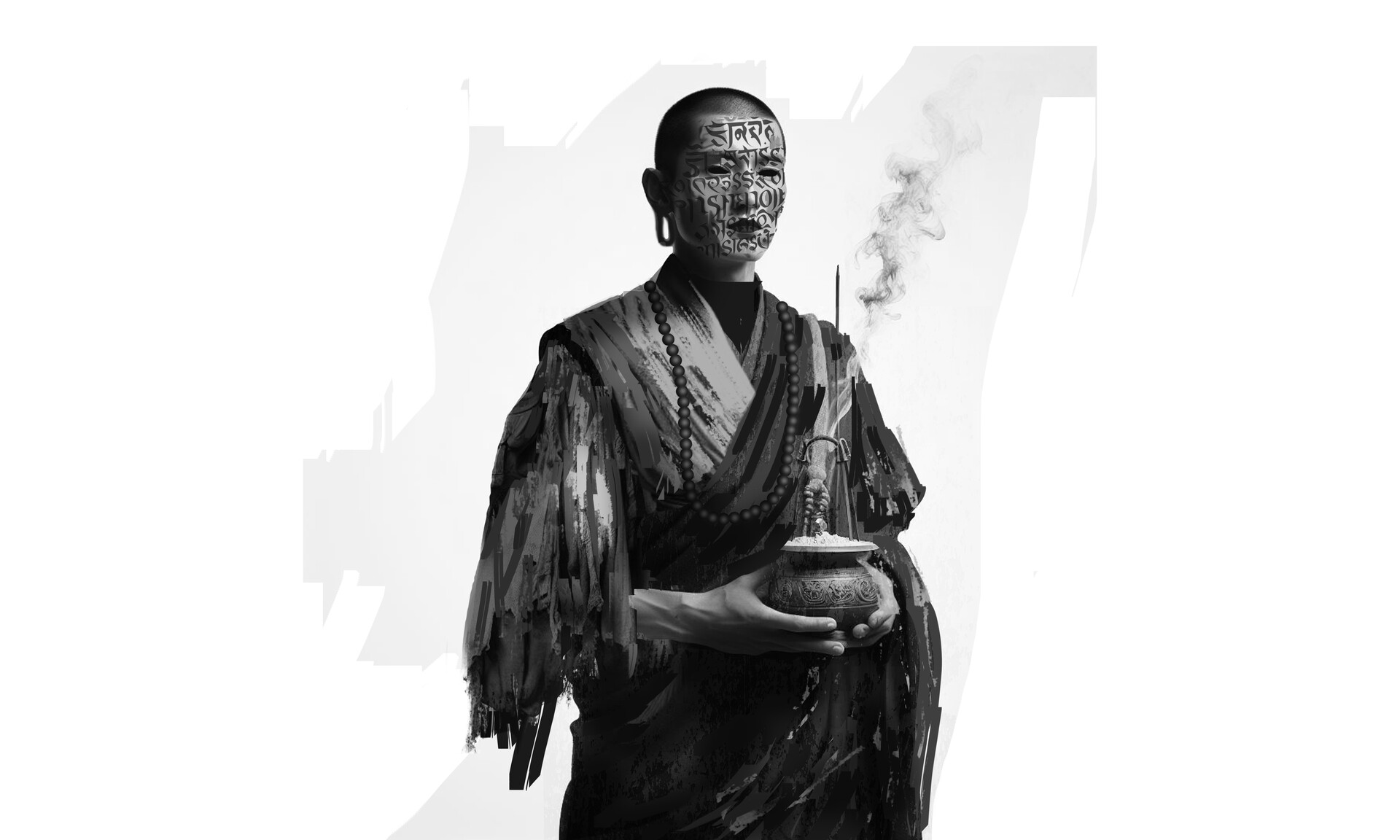 ArtStation - Scary Tibetan Buddhist Monk Design