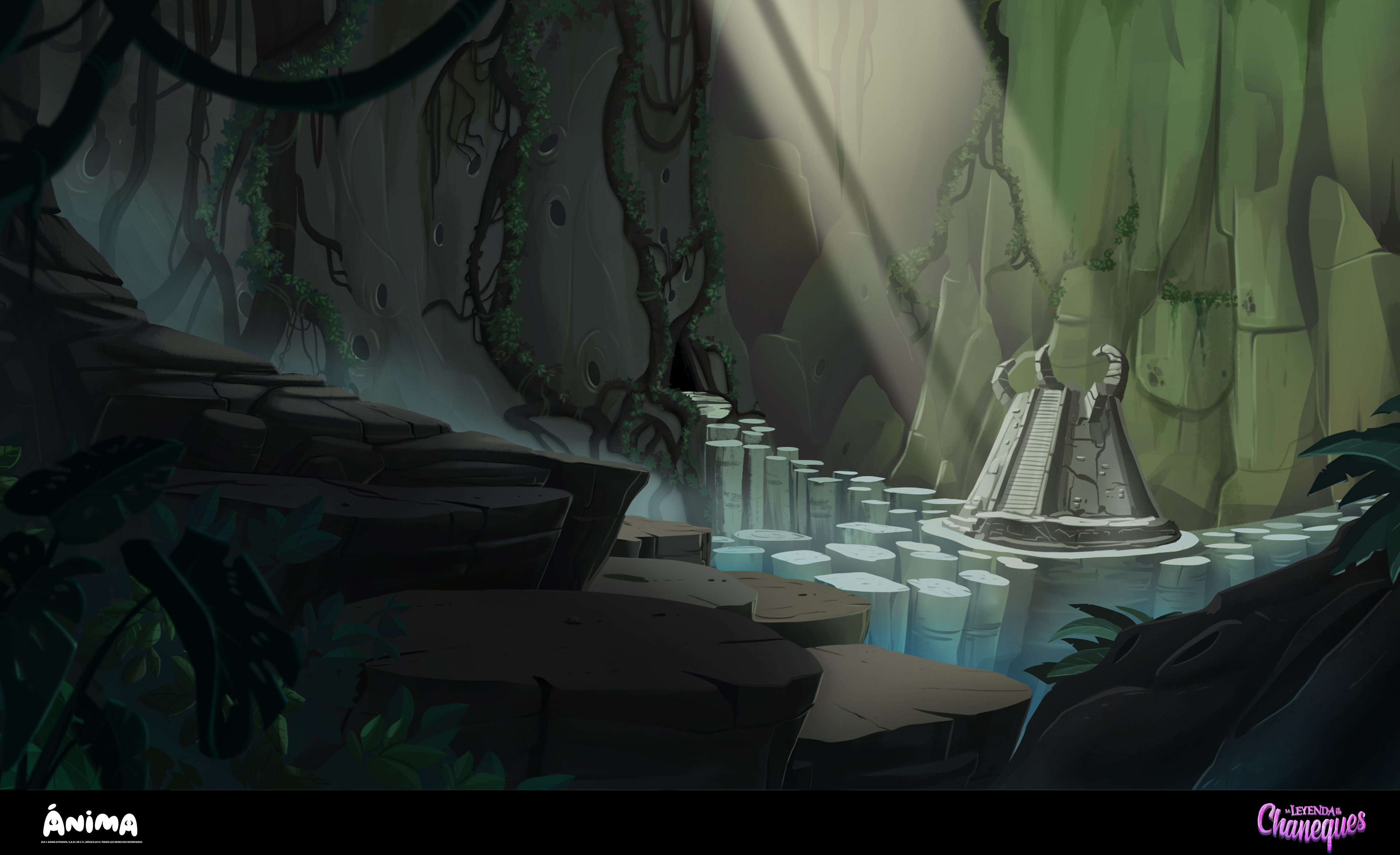 MIGUERU ART - La Leyenda de los Chaneques- Piramide